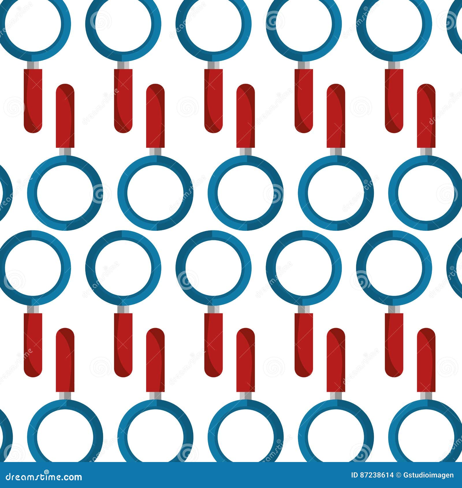 Color Pattern with Magnifying Glass Stock Vector - Illustration of ...