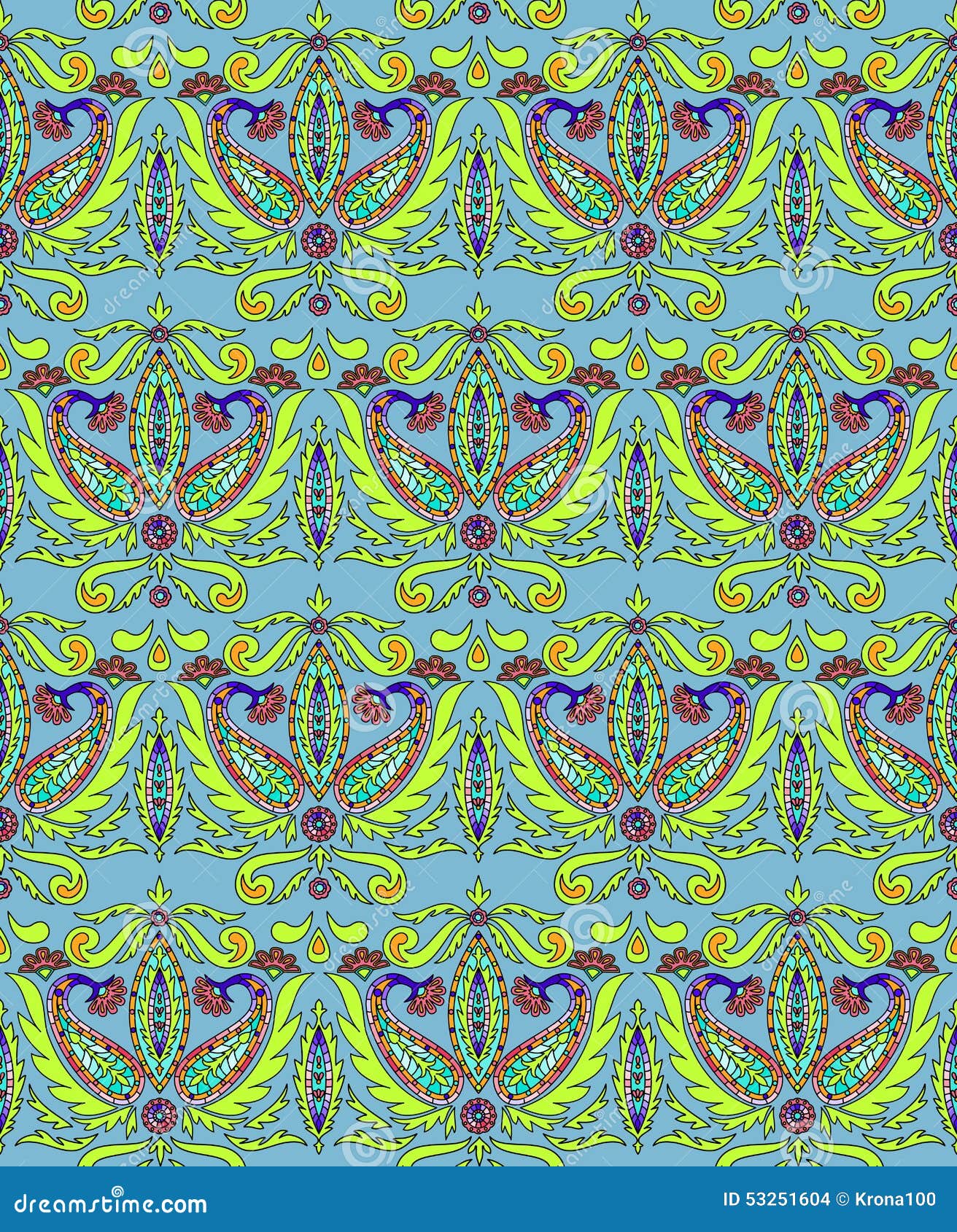 Color Pattern, Seamless Texture Stock Vector - Illustration of floral ...