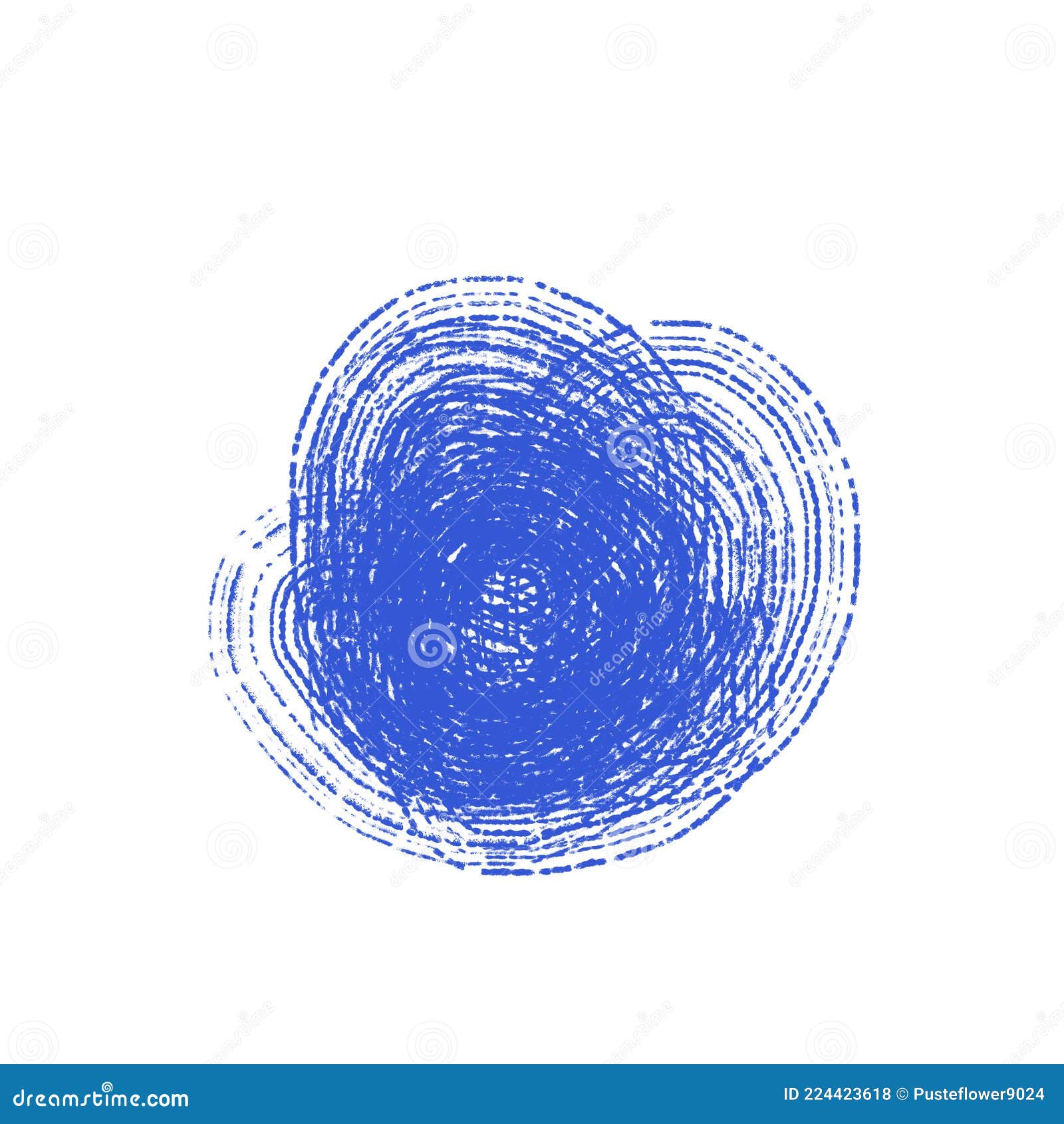 Blue Color Circle Isolated on White Stock Illustration - Illustration ...