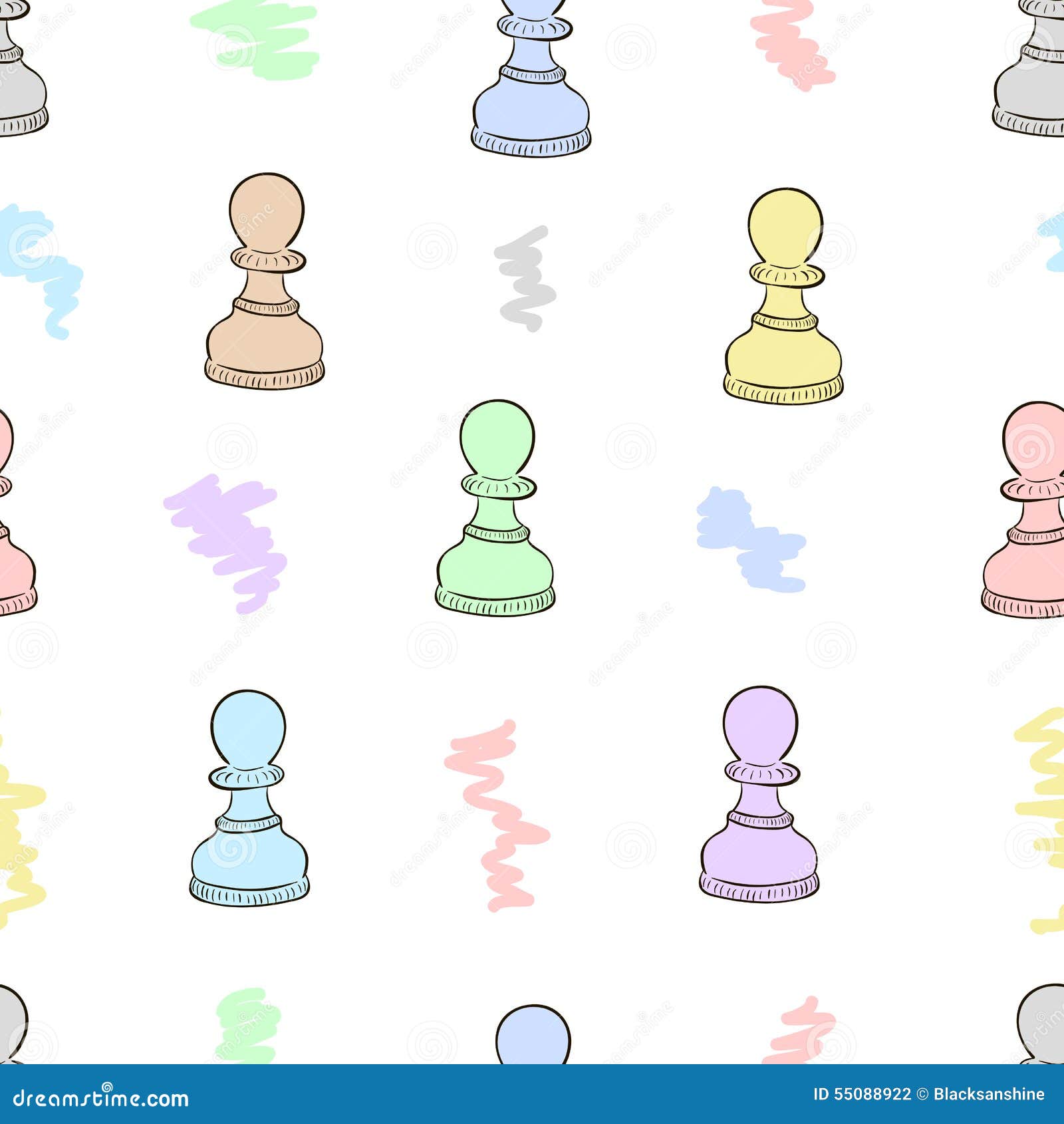 Color pawns stock vector. Illustration of game, cover - 55088922