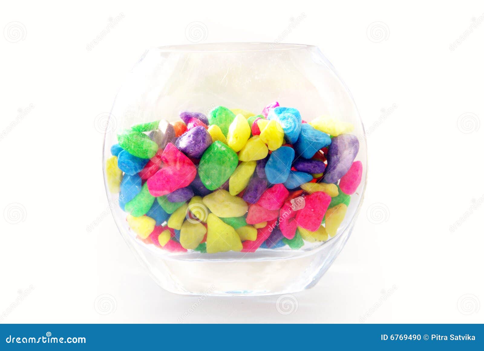 Color Pebbles In Jar Picture. Image: 6769490