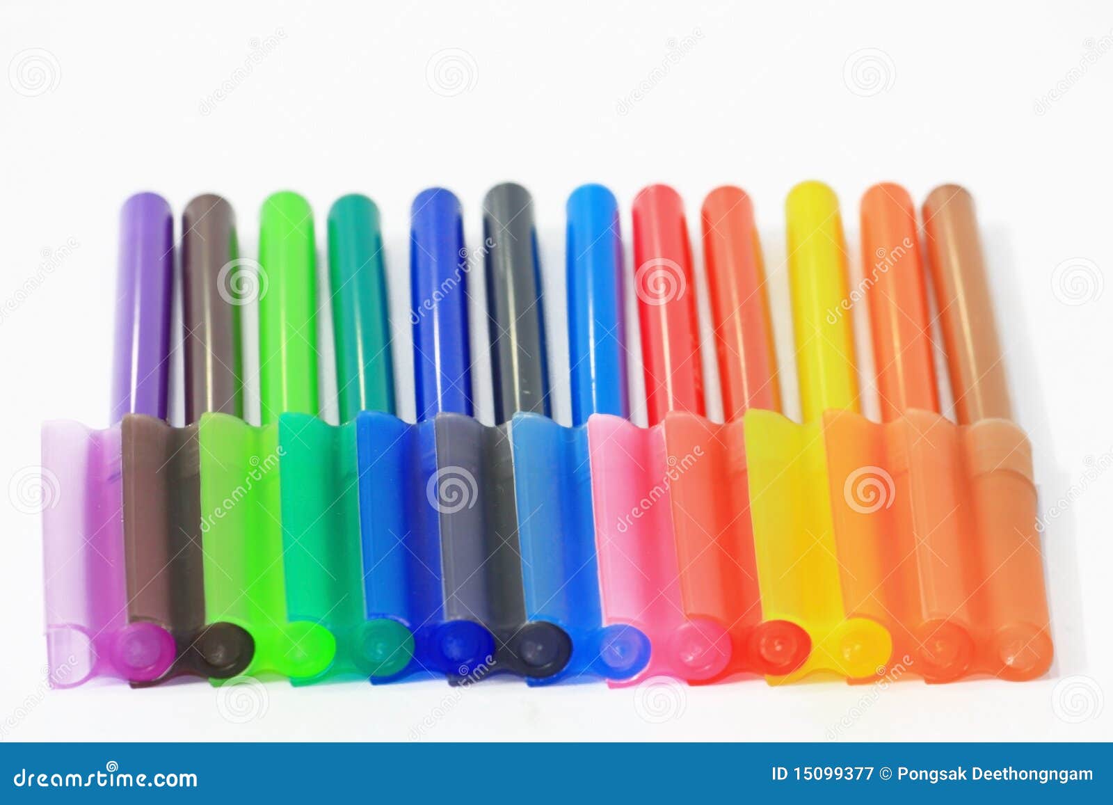 Color pen stock image. Image of design, school, color - 15099377