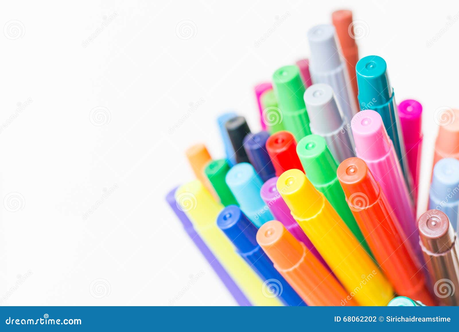 Color pen stock photo. Image of colour, crayon, object - 68062202