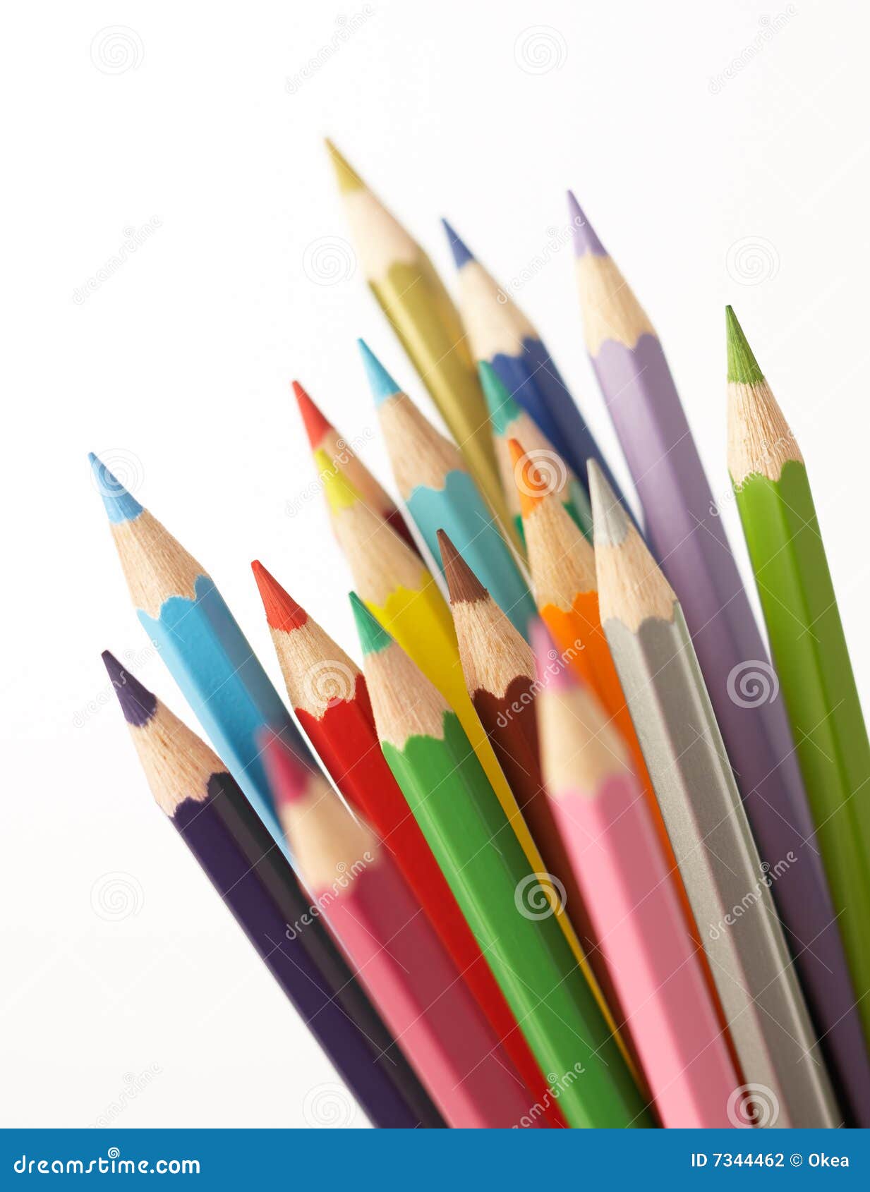 Color Pencil Drawing Open Blue Sky Landscape Stock Image ...