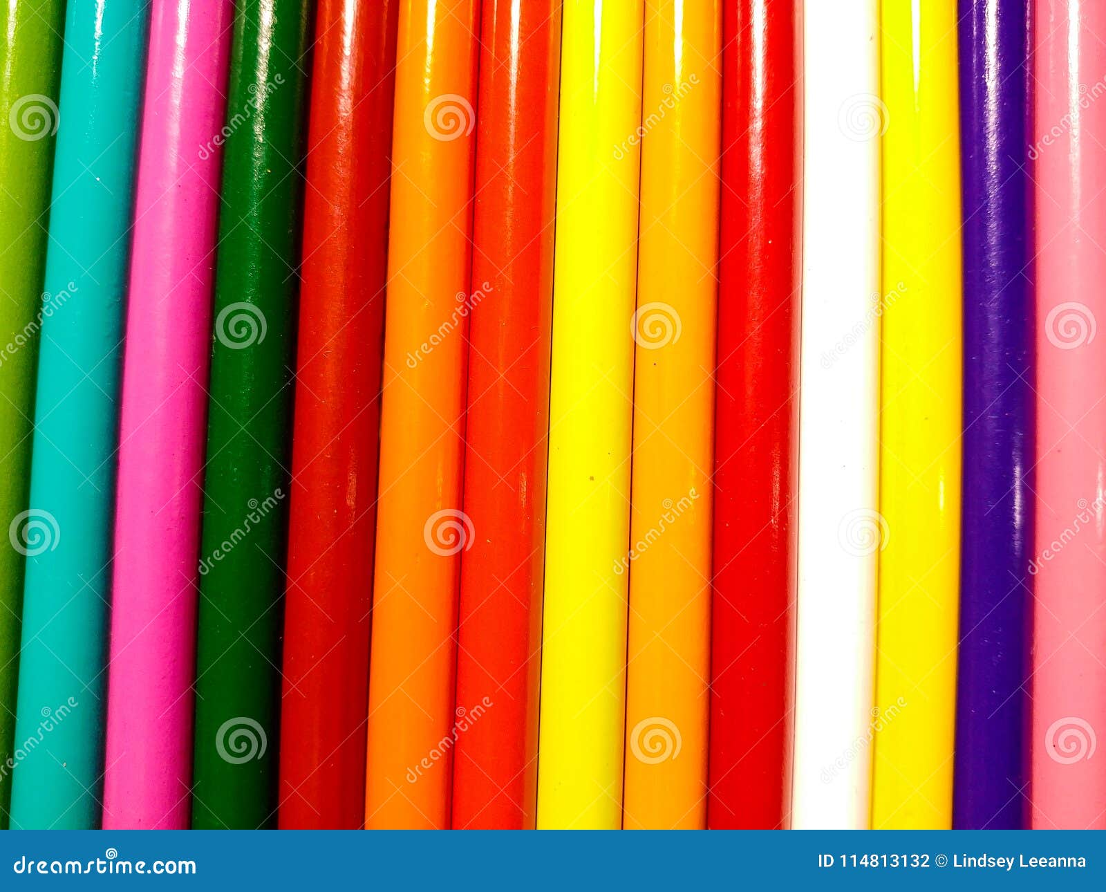 Colored Pencil Stripes stock photo. Image of medium - 114813132