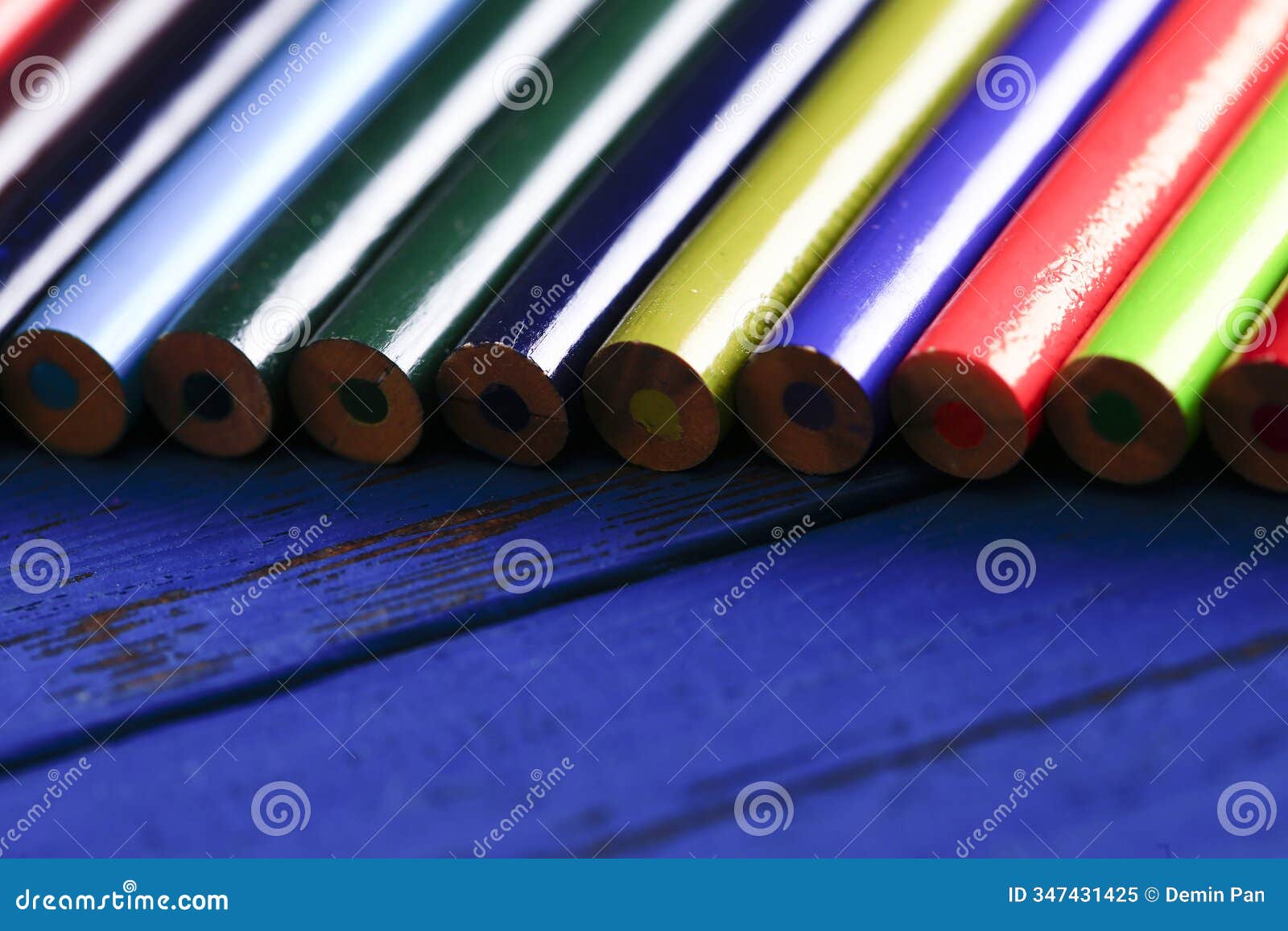 Color pencil, close-up stock illustration. Illustration of design ...