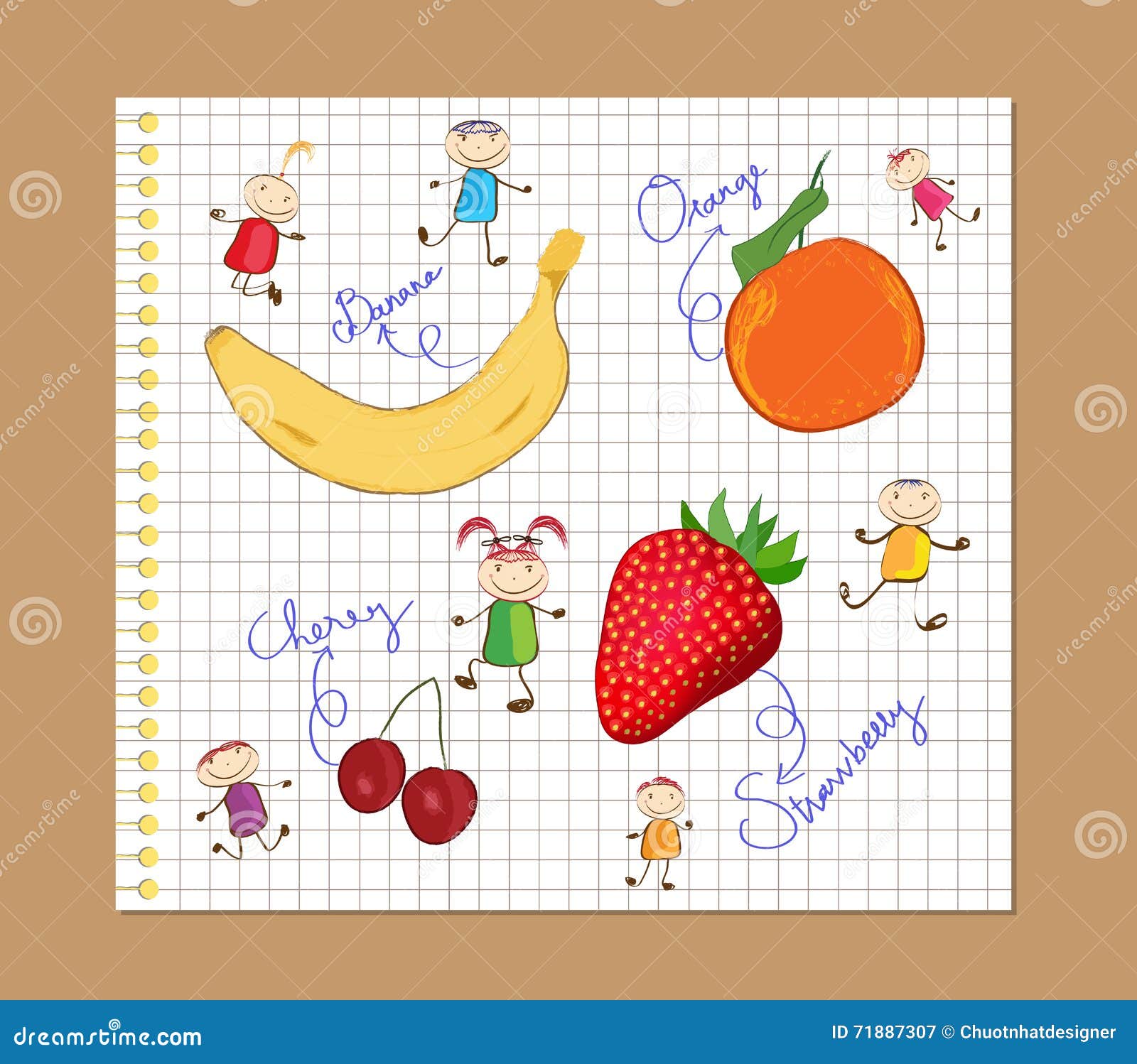 Color Pencil Diary Drawing Sketchbook Stock Illustration - Illustration ...