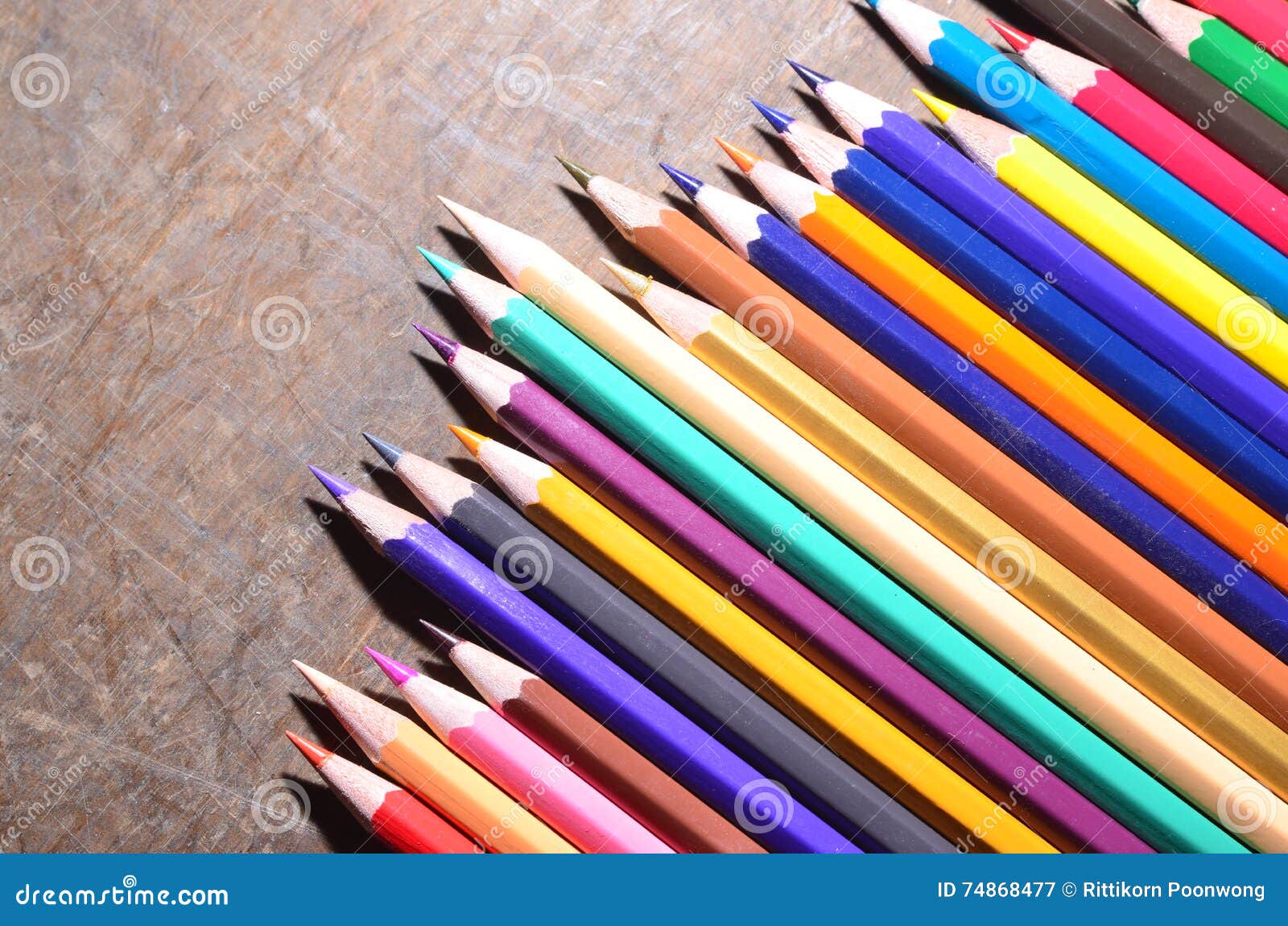 The color pencil stock image. Image of creativity, colored - 74868477