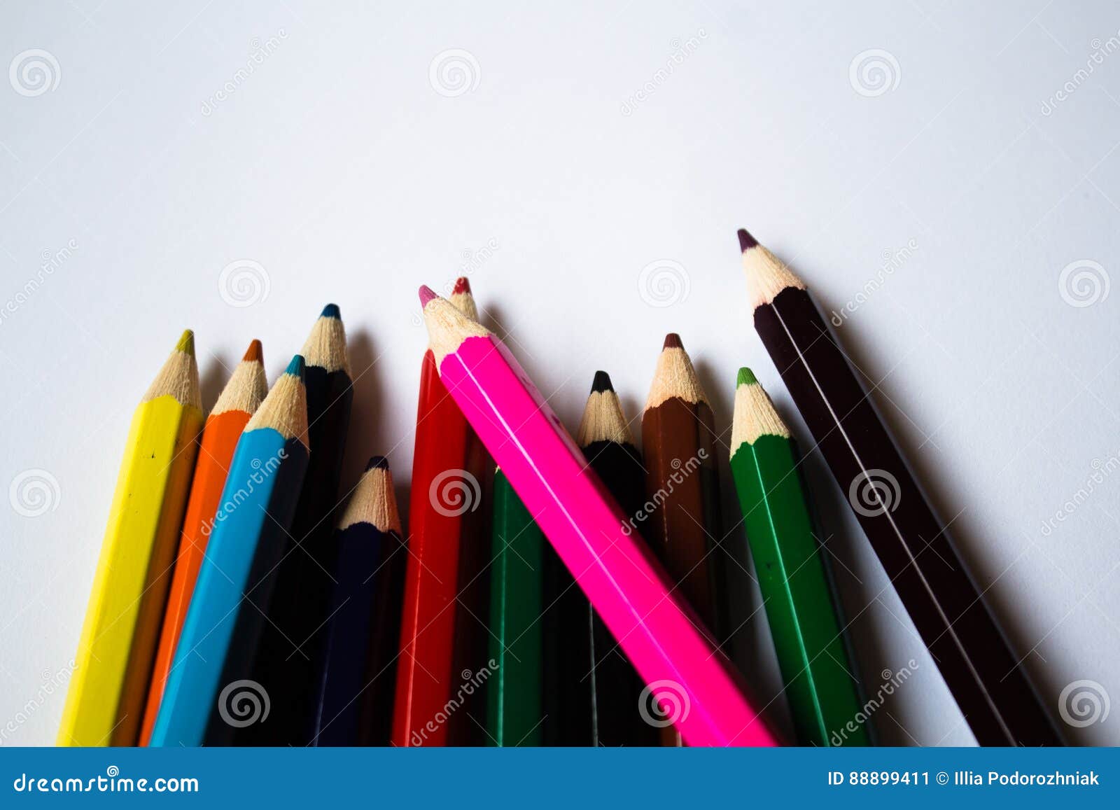 Color pencil in a mess stock image. Image of element - 88899411