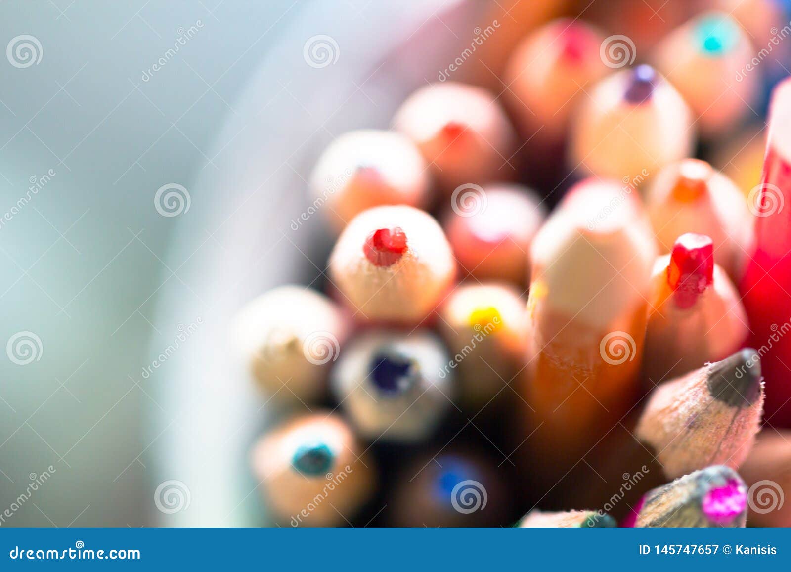 Color Pencil Pile As Creativity Concept Stock Image - Image of draw ...