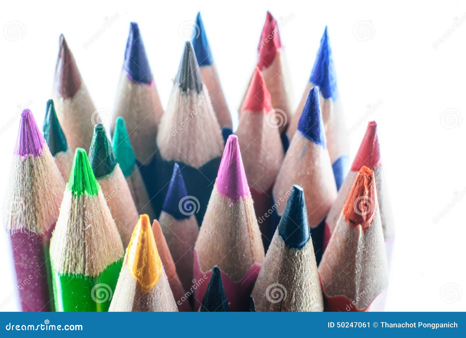 Color pencil in row stock image. Image of arts, graphic - 50247061
