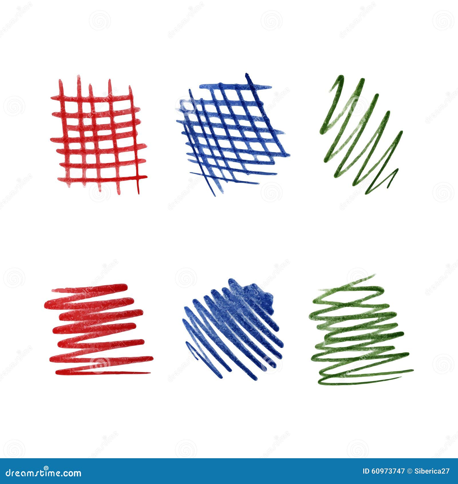 Color pencil scribbles. stock vector. Illustration of graphic - 60973747