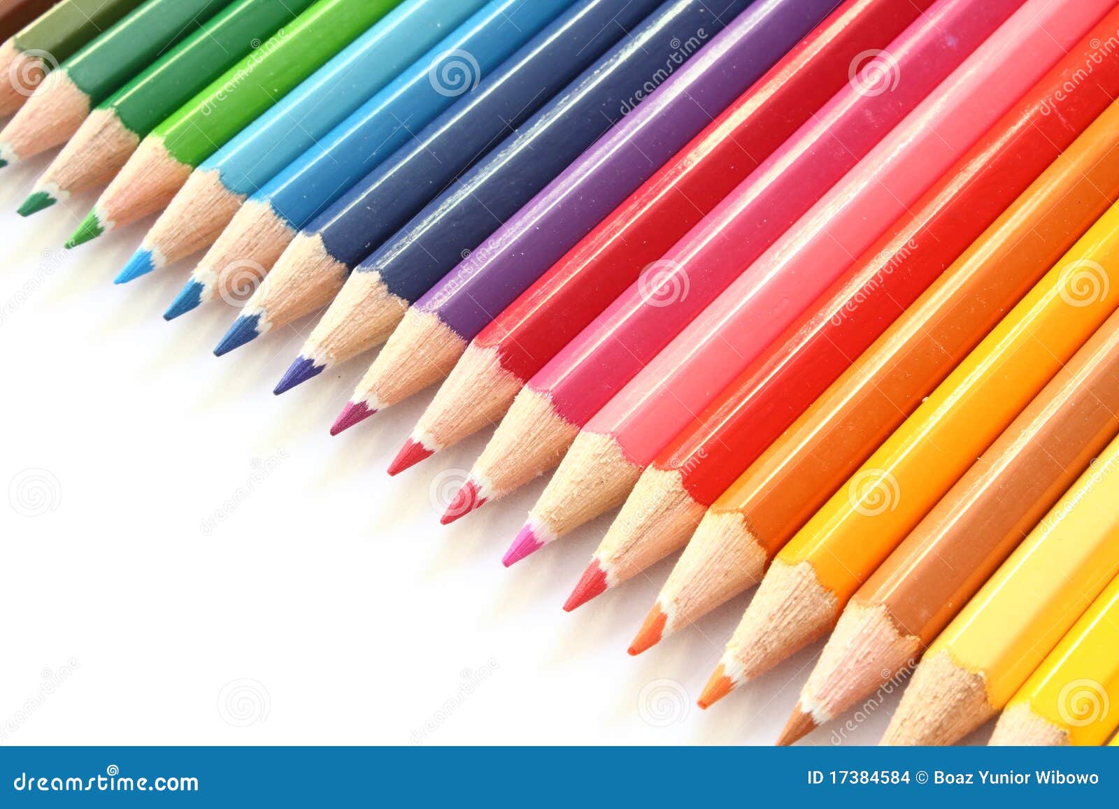 Color Pencils In Arrange In Color Wheel Colors Stock Photo ...