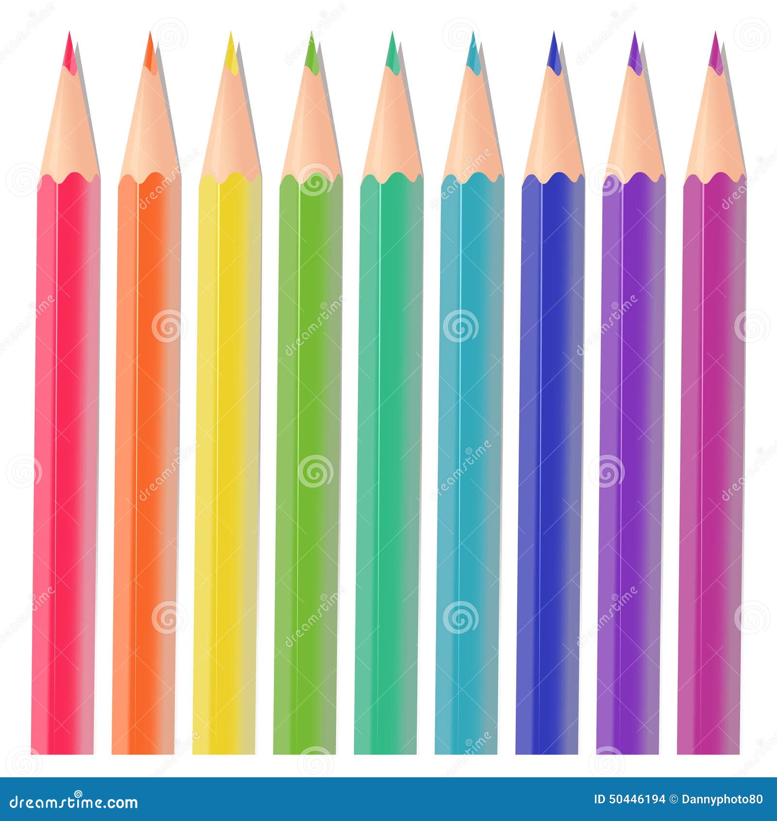 Color pencils stock vector. Illustration of coloring - 50446194