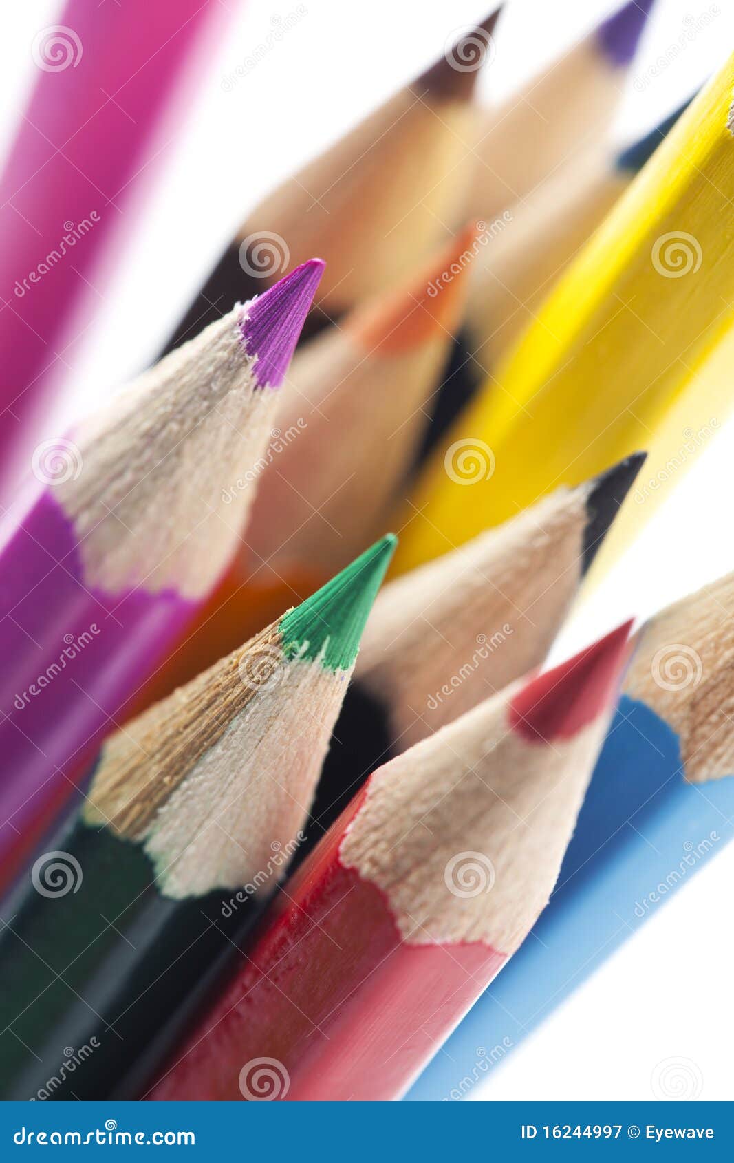 Color pencils macro stock image. Image of closeup, multicolored - 16244997