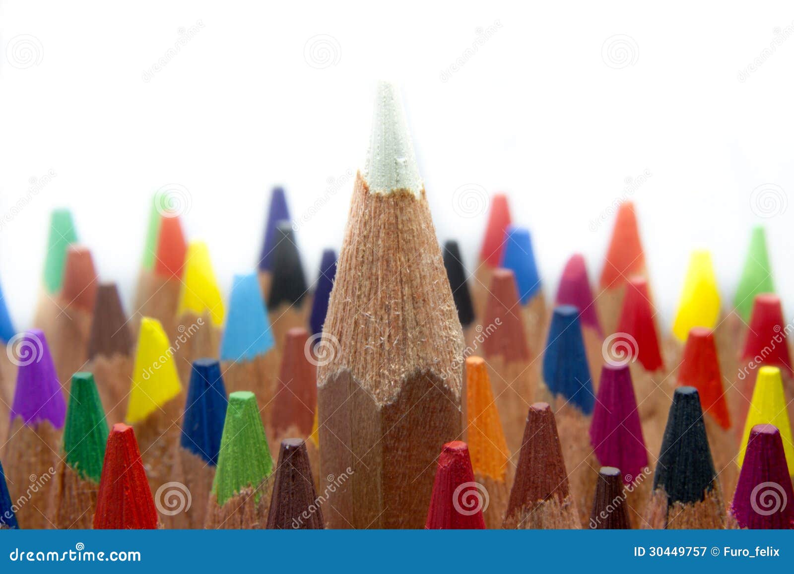 Color pencils macro stock image. Image of colored, macro - 30449757