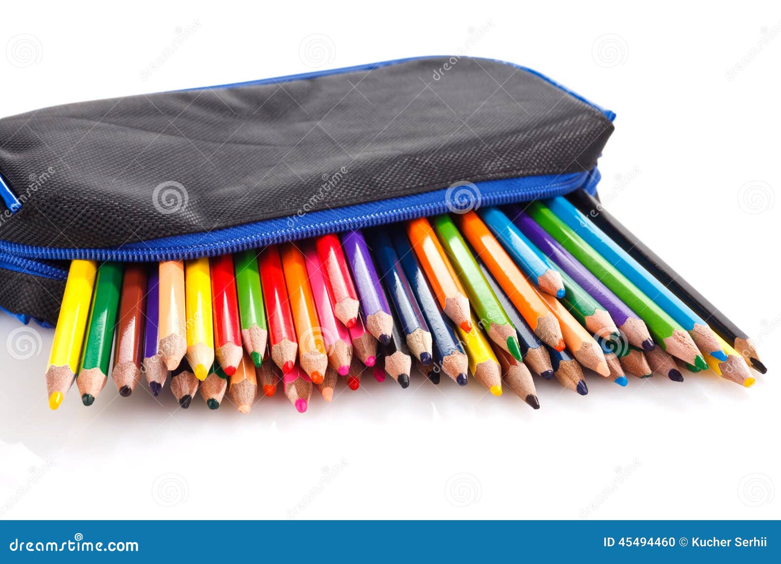 Color Pencils in Pencil Case Stock Photo - Image of colored, paint ...