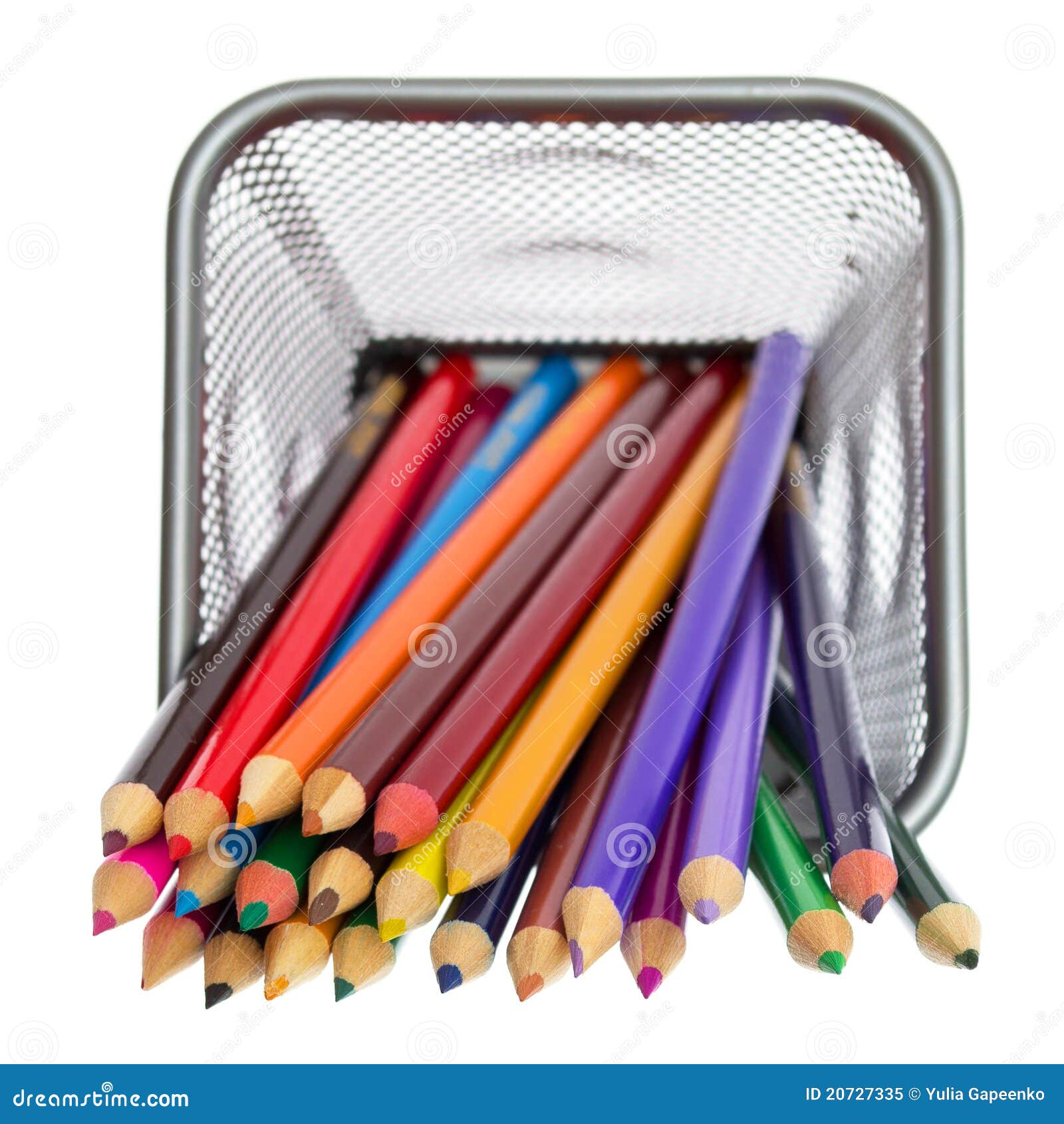 Color Pencils in Pencil Holders Stock Image - Image of color, purple ...