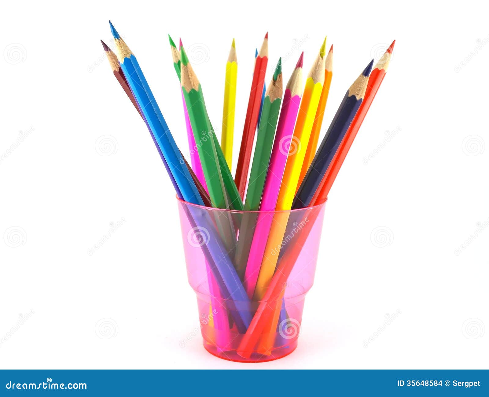 Color Pencils in the Pink Prop Stock Photo - Image of bright, equipment ...