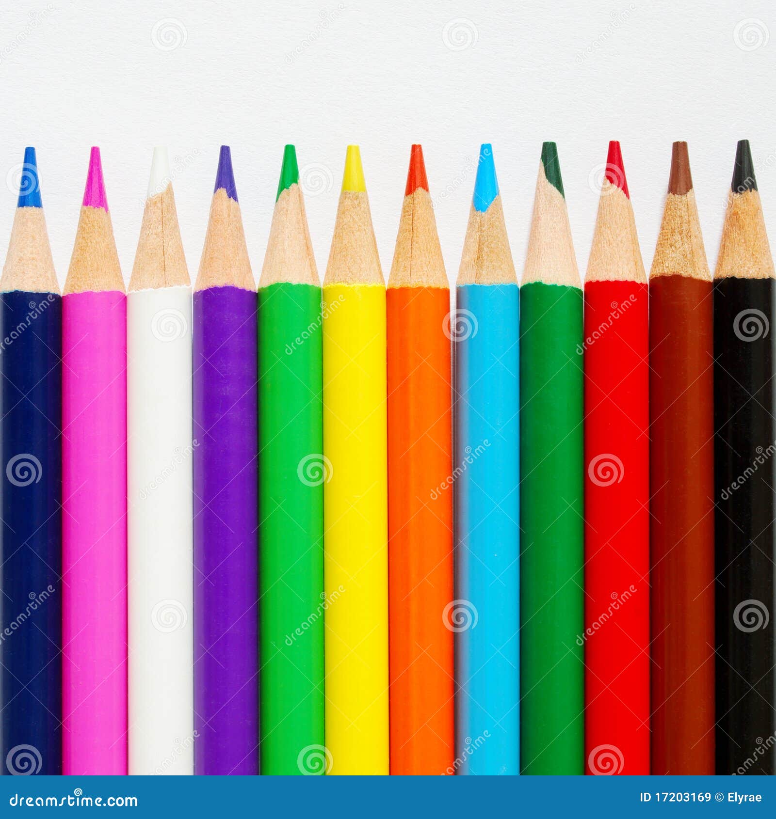 Color pencils row stock image. Image of abstract, palette - 17203169