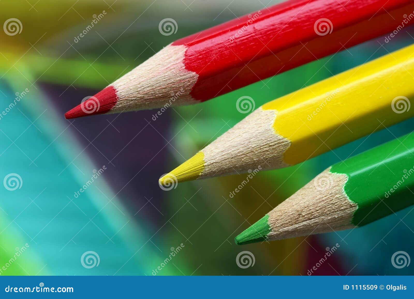 Color Pencils on a Rulers Background Stock Image - Image of materials ...