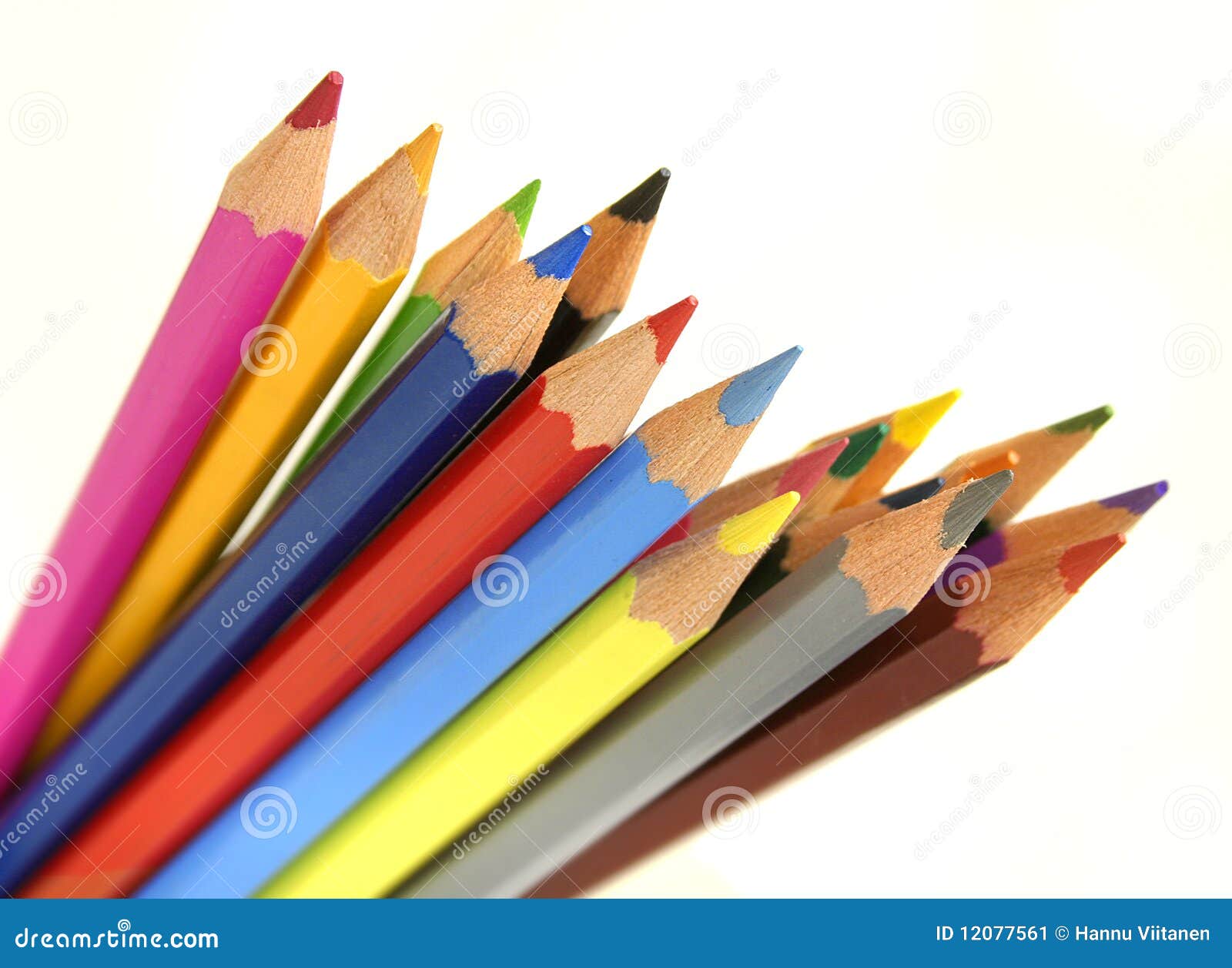Color pencils setup stock image. Image of palette, drawing - 12077561