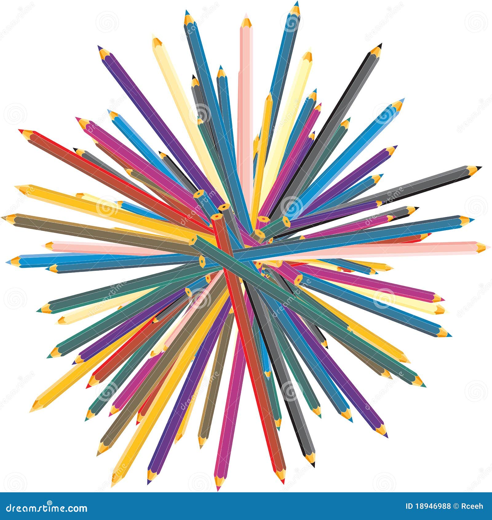 Color Pencils Stack Stock Illustrations – 152 Color Pencils Stack Stock ...