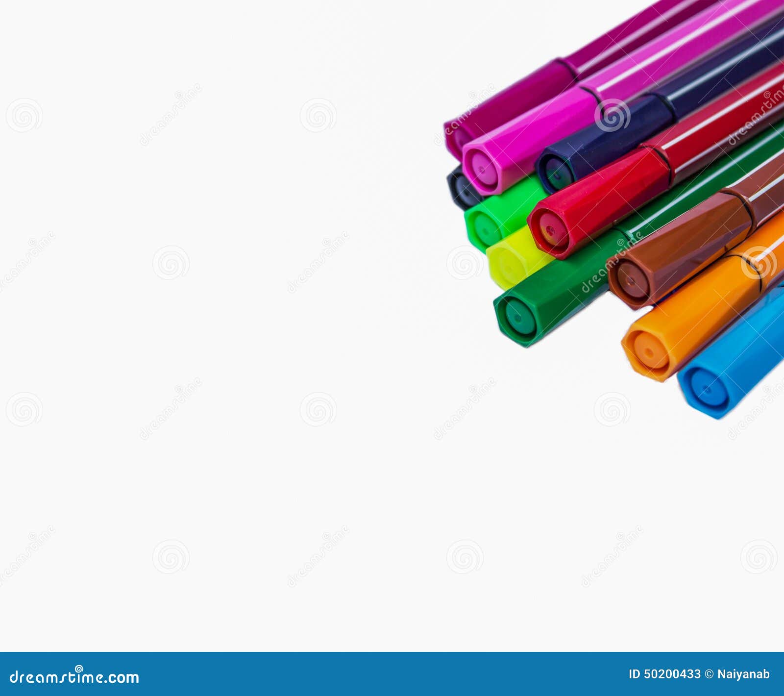 Color pens stock image. Image of background, paintings - 50200433