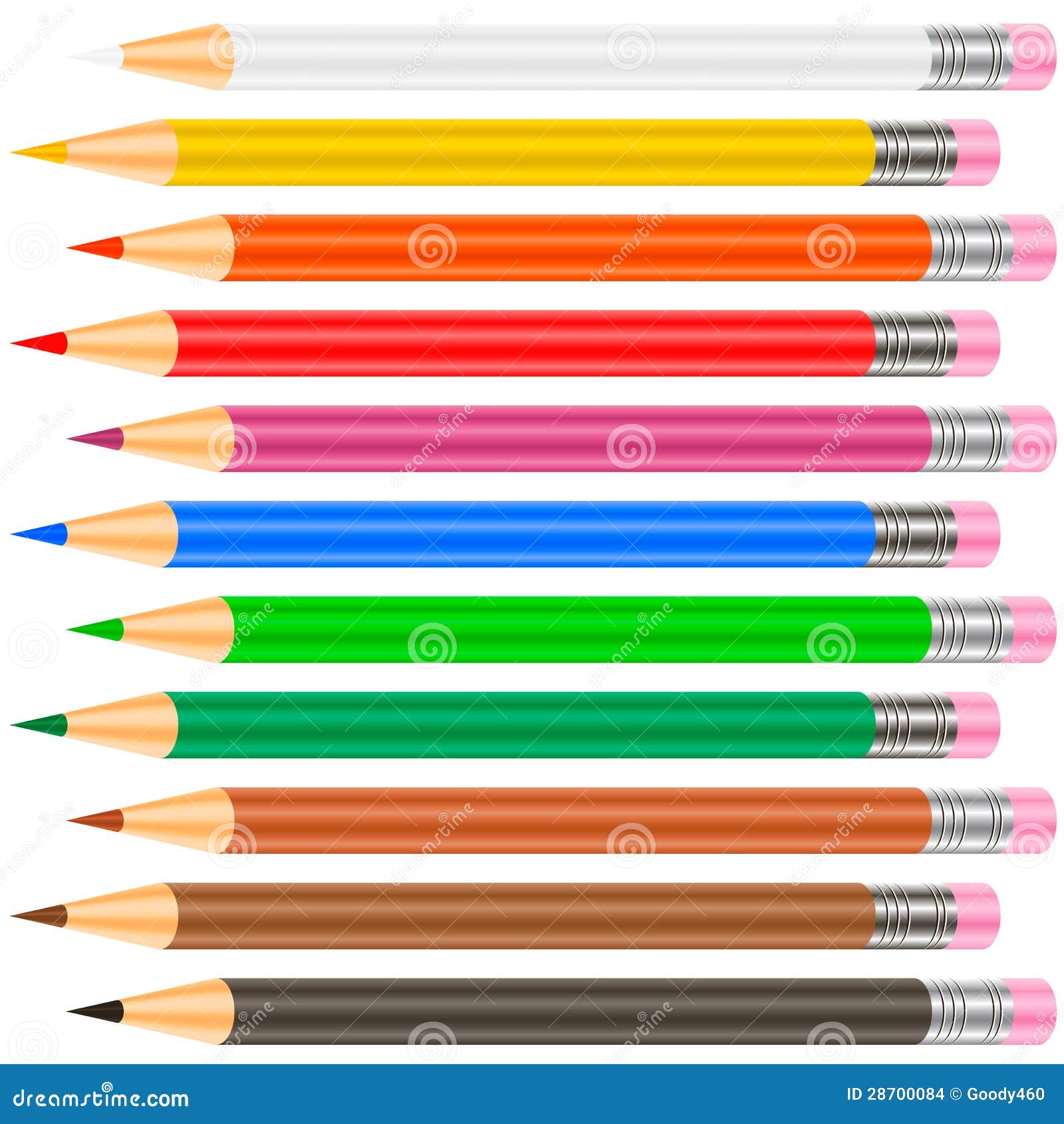 Color pensil stock vector. Illustration of paint, drawing - 28700084