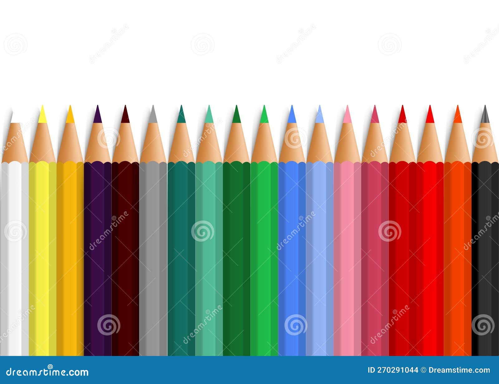Color Pensils. Crayons - Colored Pencil Set Stock Vector - Illustration ...