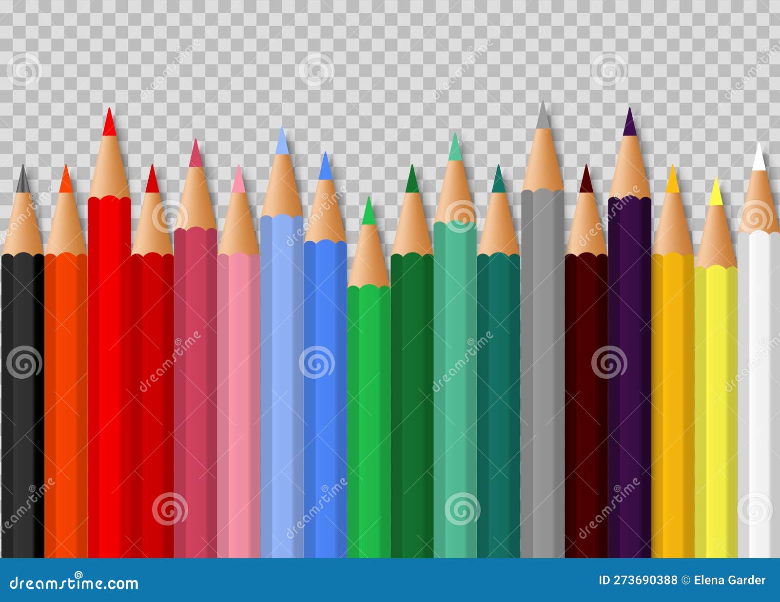 Color Pensils. Crayons - Colored Pencil Set Stock Vector - Illustration ...