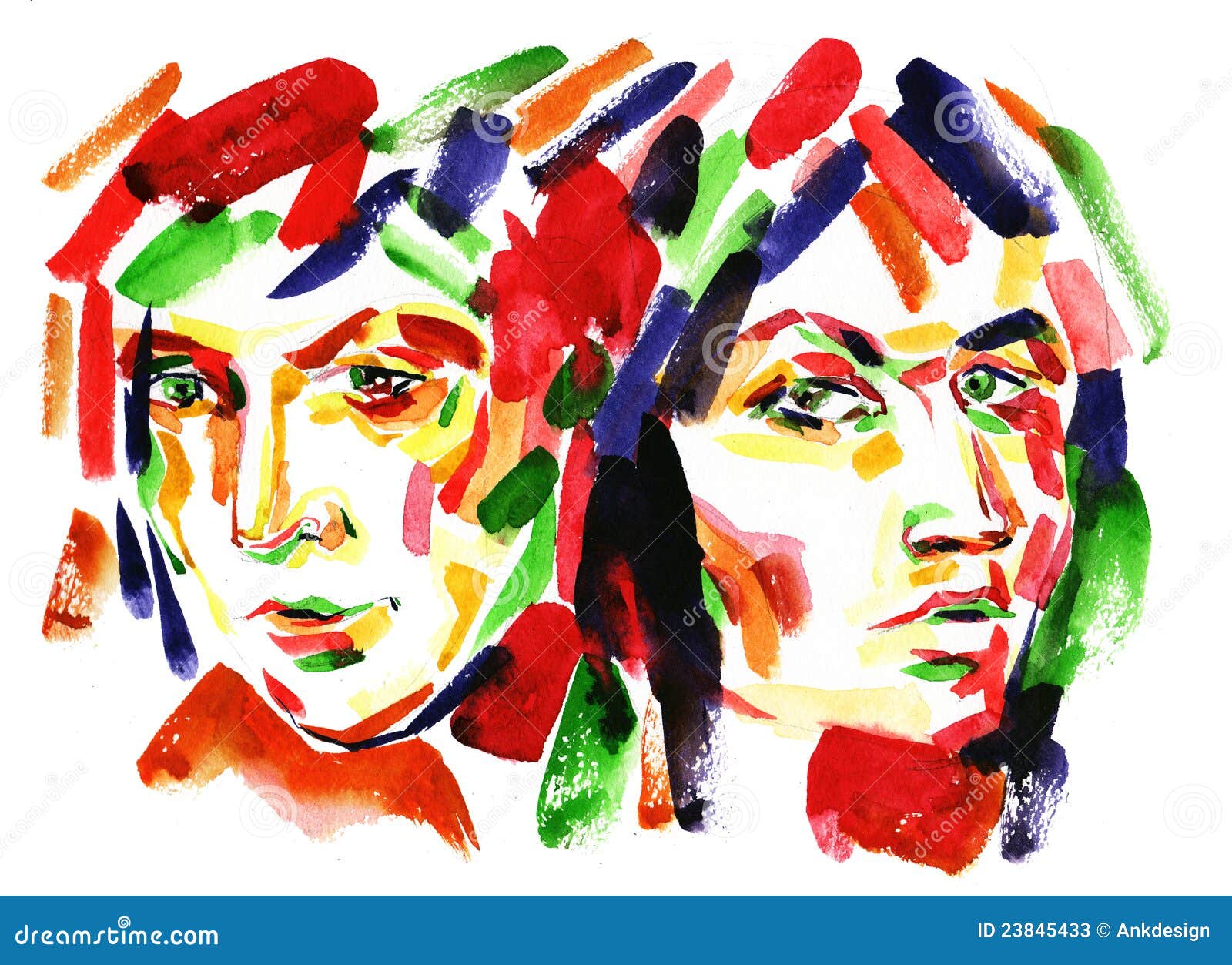 Color people stock illustration. Illustration of color - 23845433