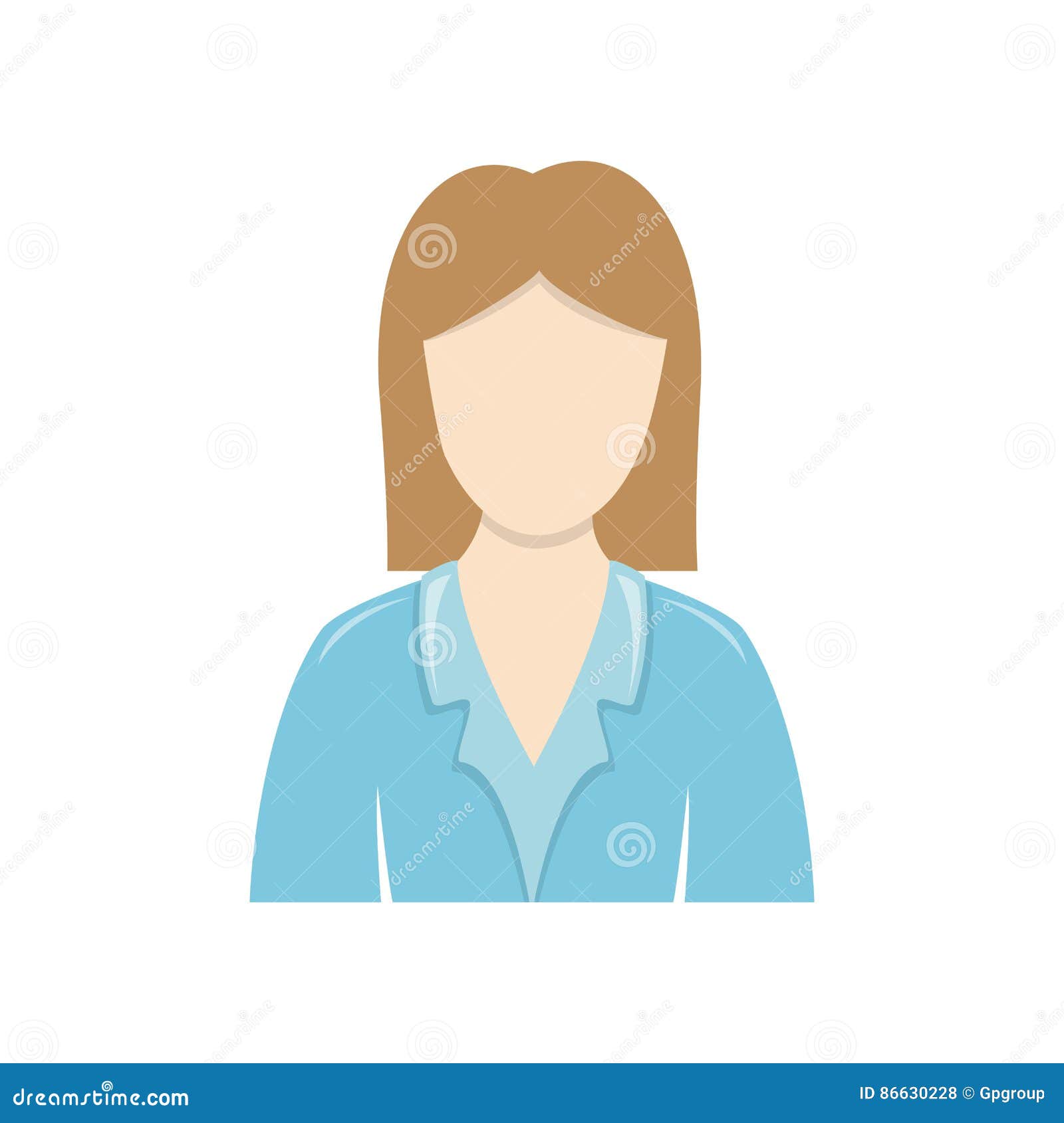 Color People Formal Woman Icon Stock Illustration - Illustration of ...