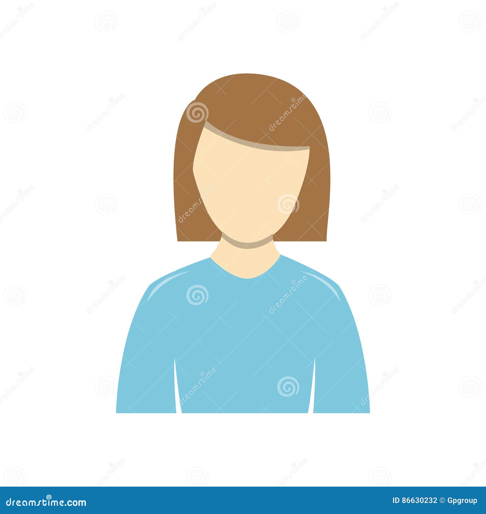 Color People Formal Woman Icon Stock Illustration - Illustration of ...