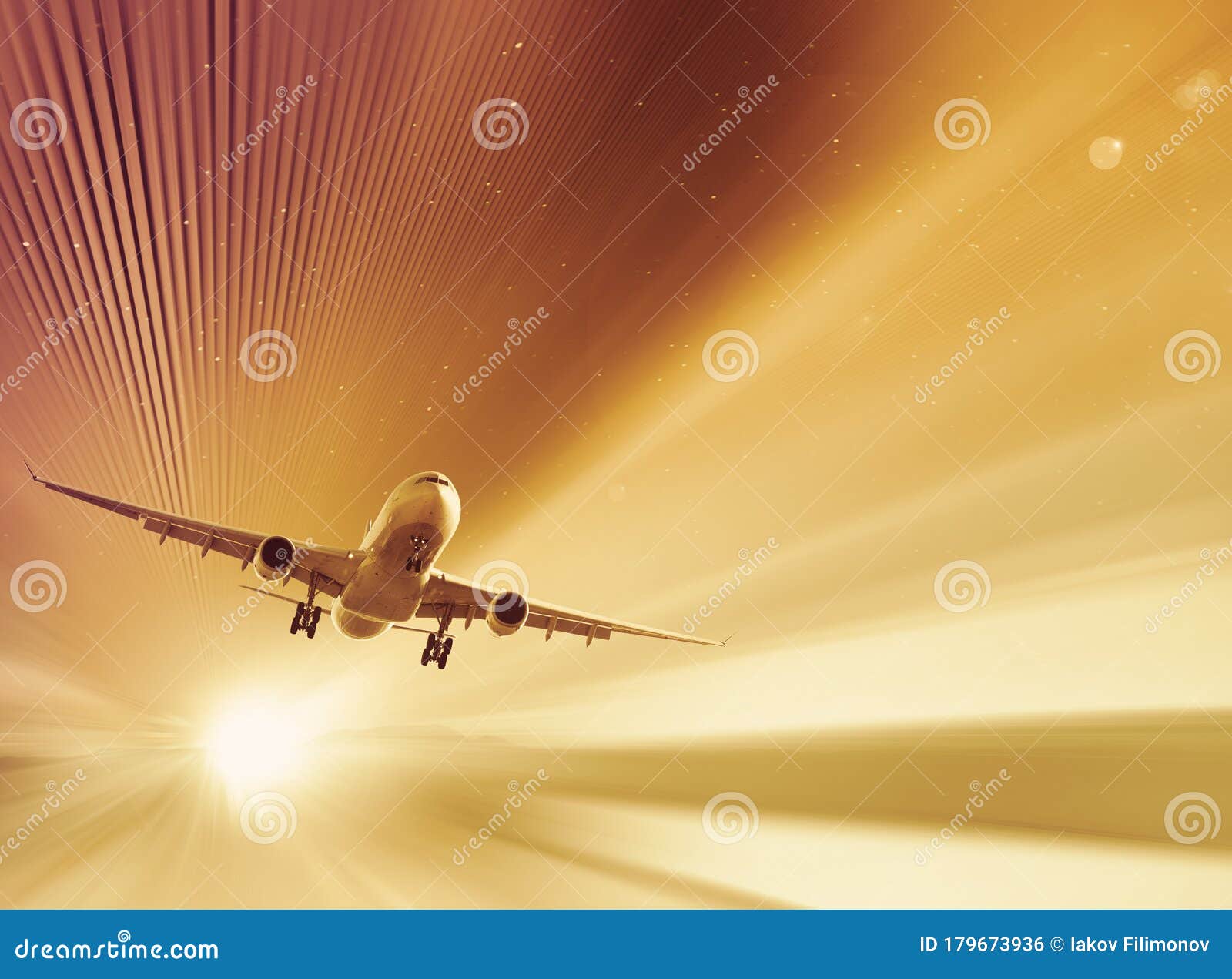 Color Picture about Flying Airplane Stock Photo - Image of airplane ...