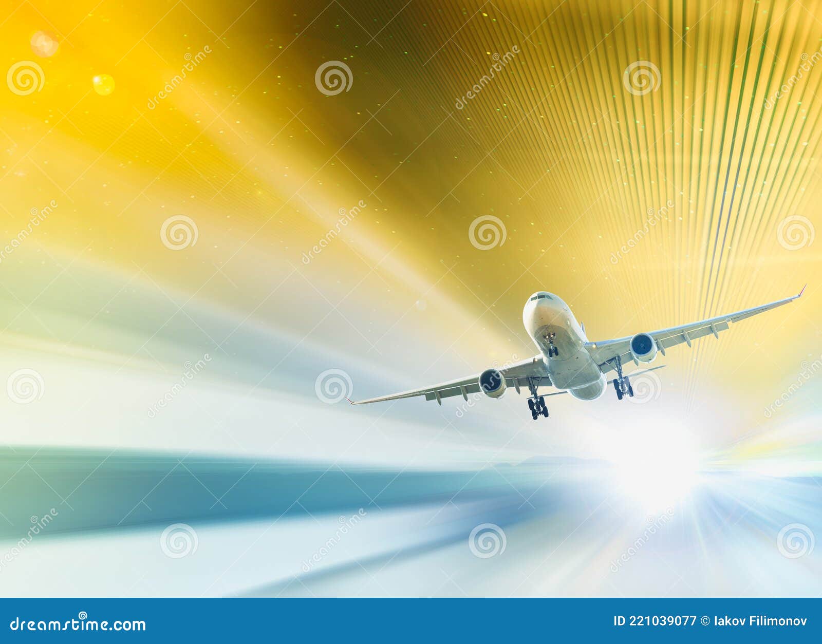Color Picture about Flying Airplane Stock Image - Image of airplane ...