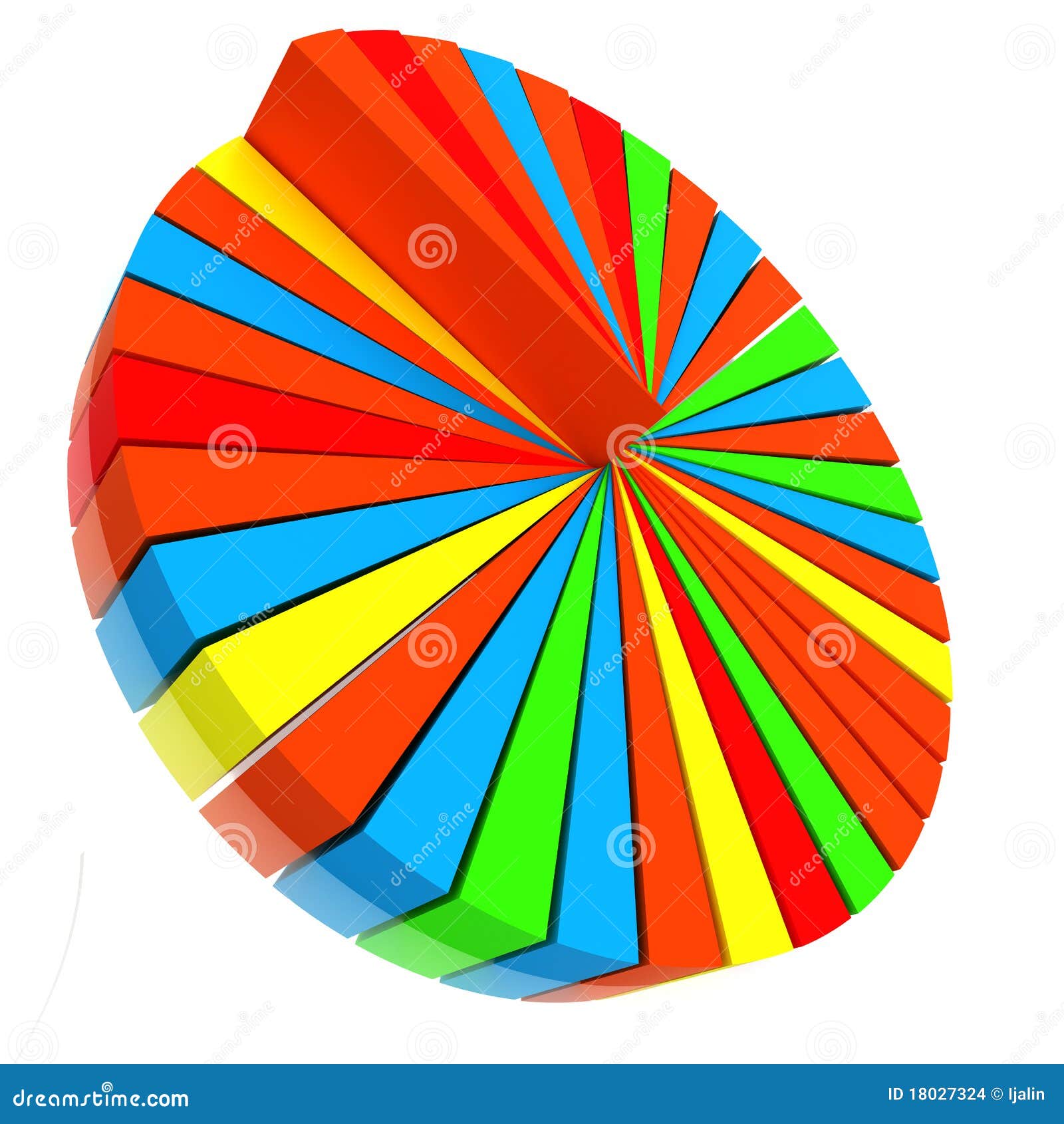 Color Pie Diagram stock illustration. Illustration of building - 18027324