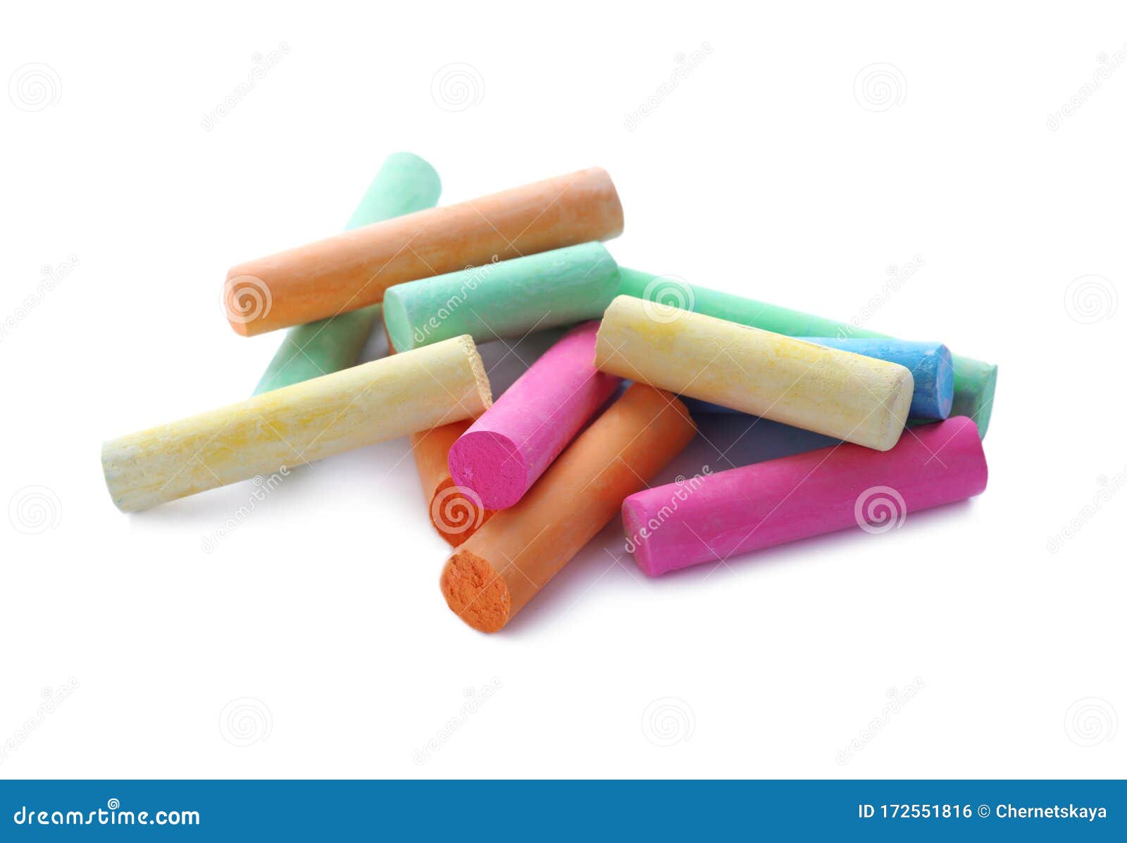Color Pieces of Chalk on Background Stock Photo - Image of hobby ...