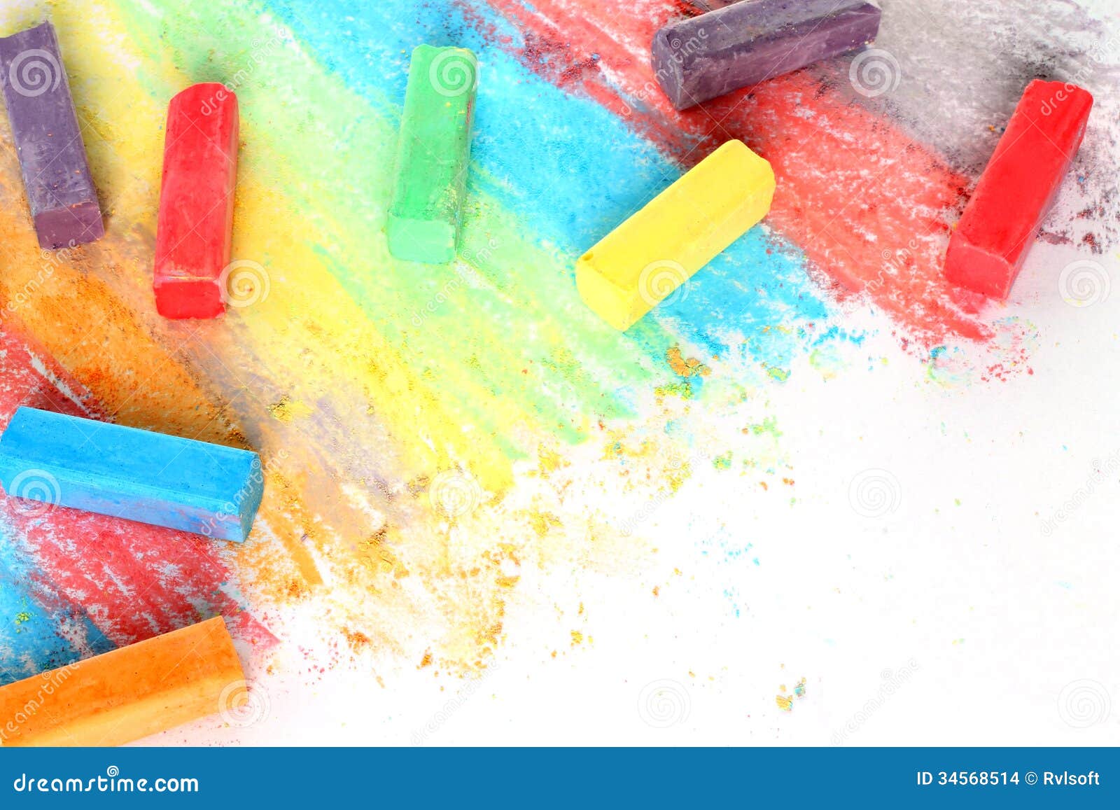 Color pieces of chalk stock photo. Image of fair, activity - 34568514