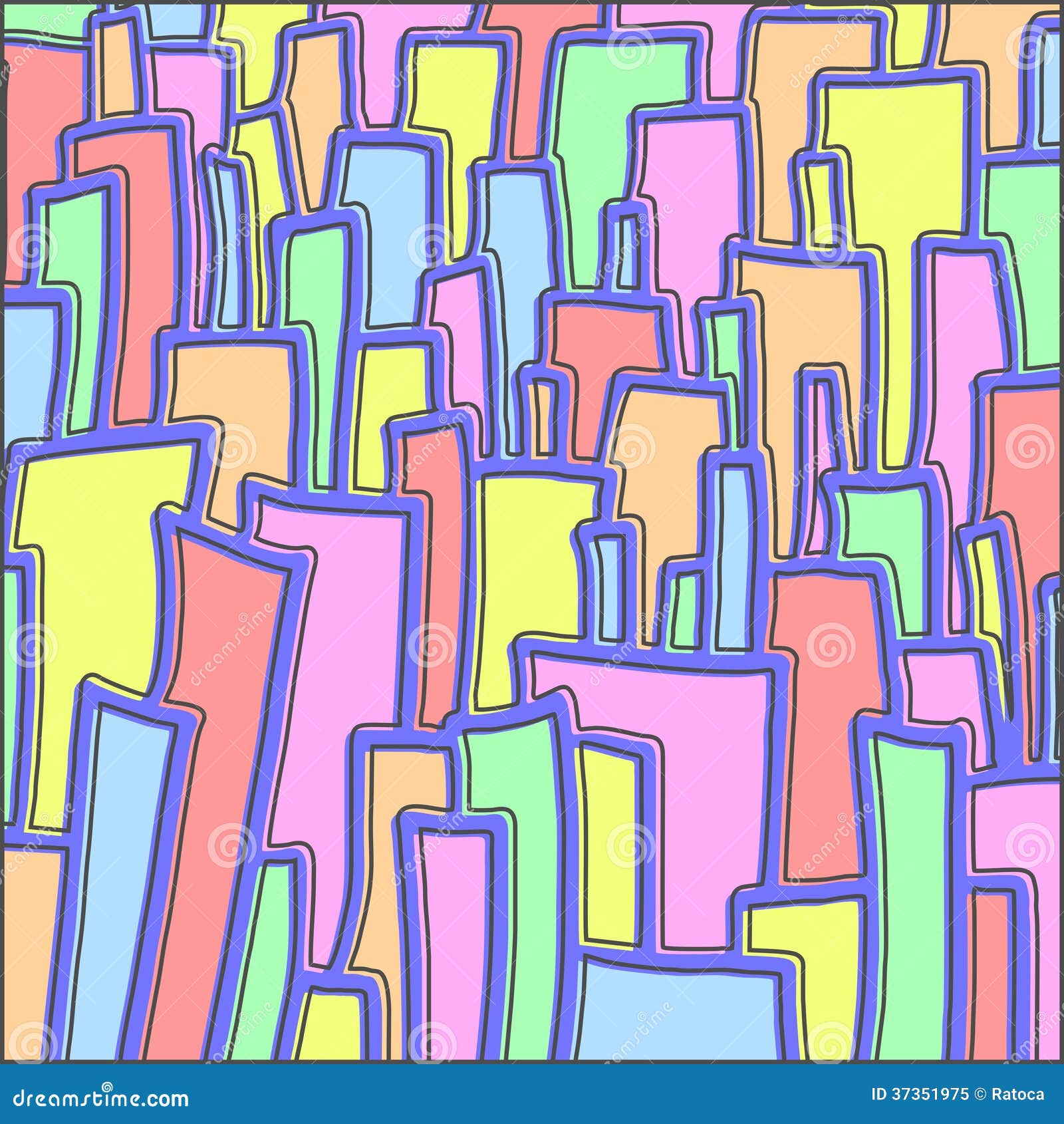 Color pieces cover stock vector. Illustration of cover - 37351975