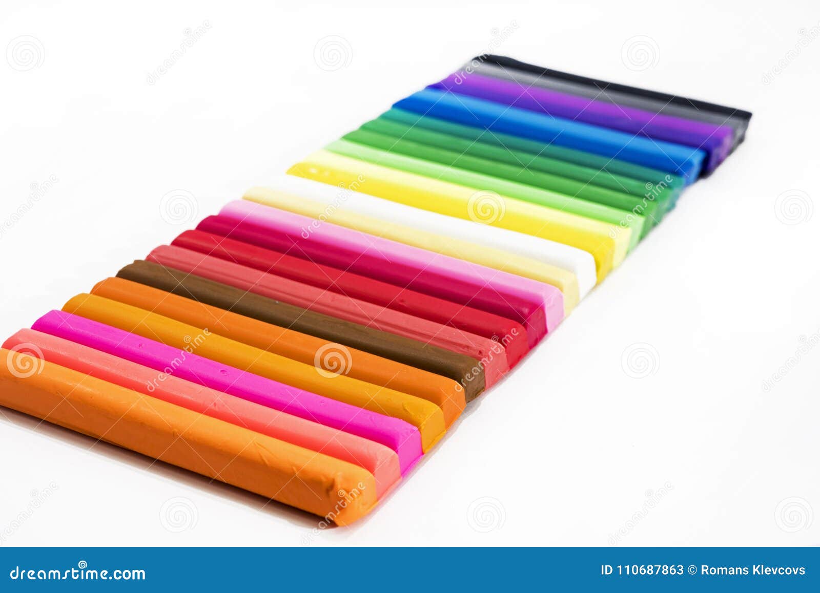 Color Pieces of Plasticine. Stock Image - Image of abstract, material ...