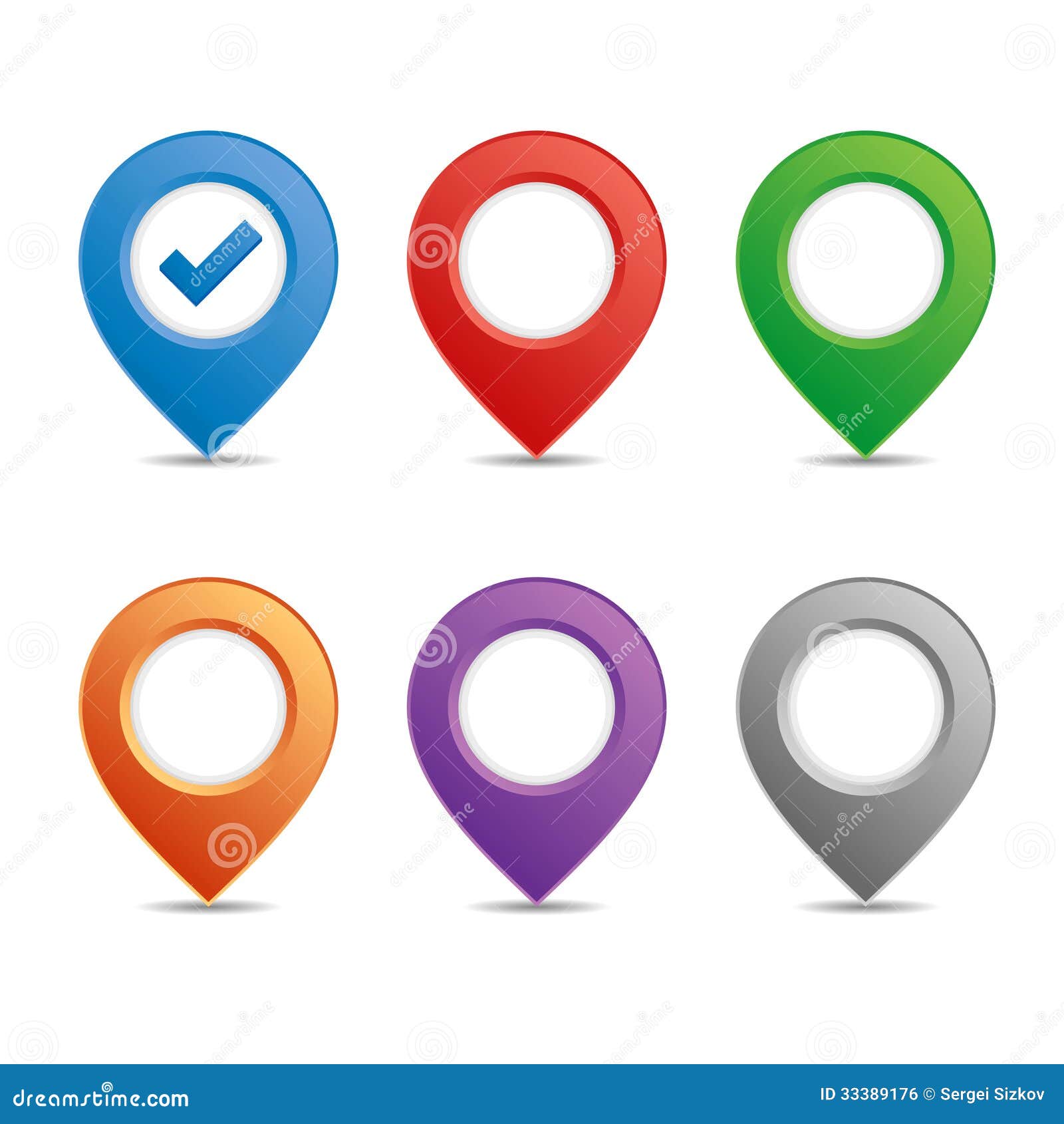 Set Icons Web Markers Maps Stock Illustrations – 36 Set Icons Web ...