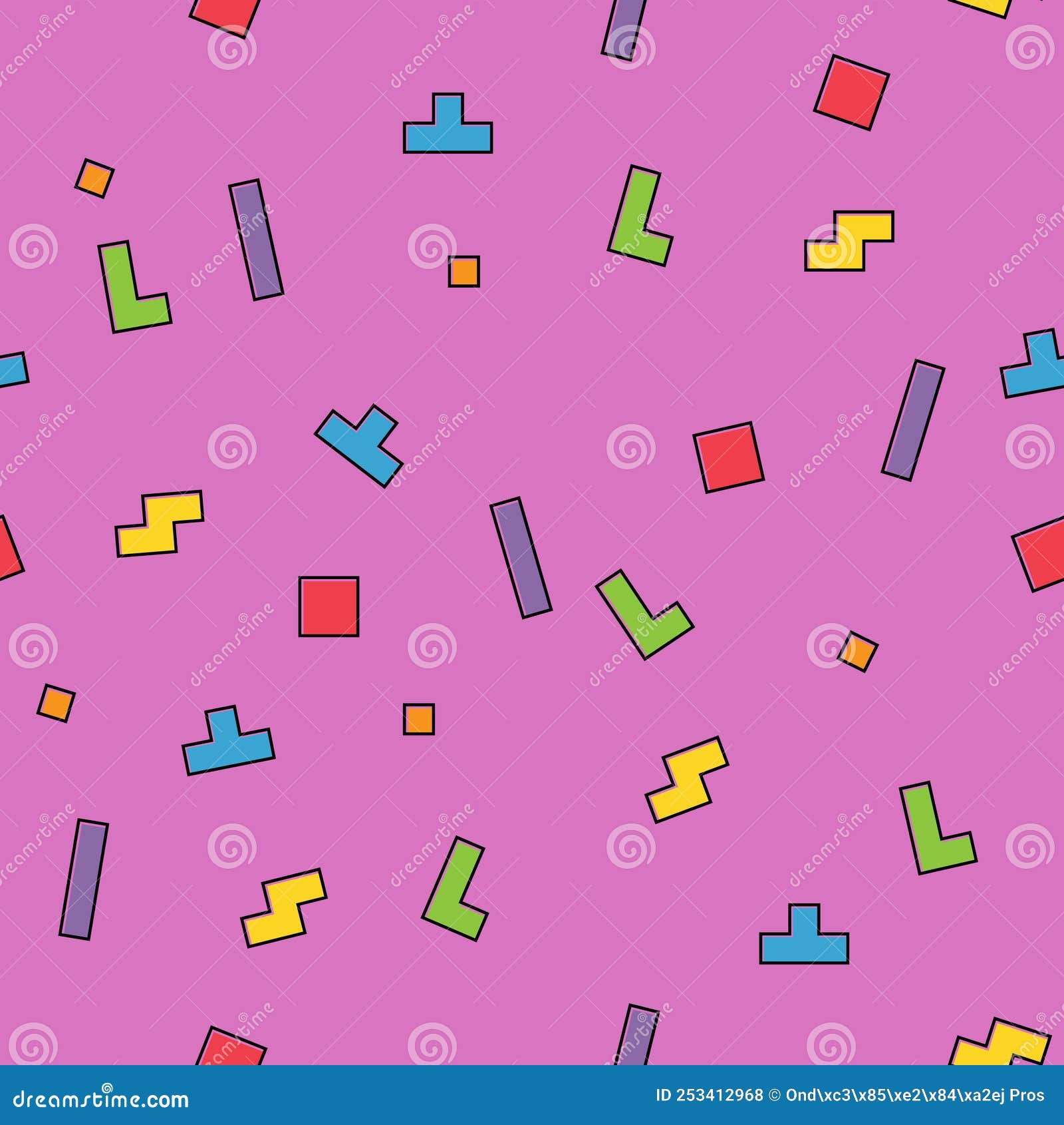 Color Pixel Design Pattern, Puzzle Style Pattern , Logic Fun Game ...