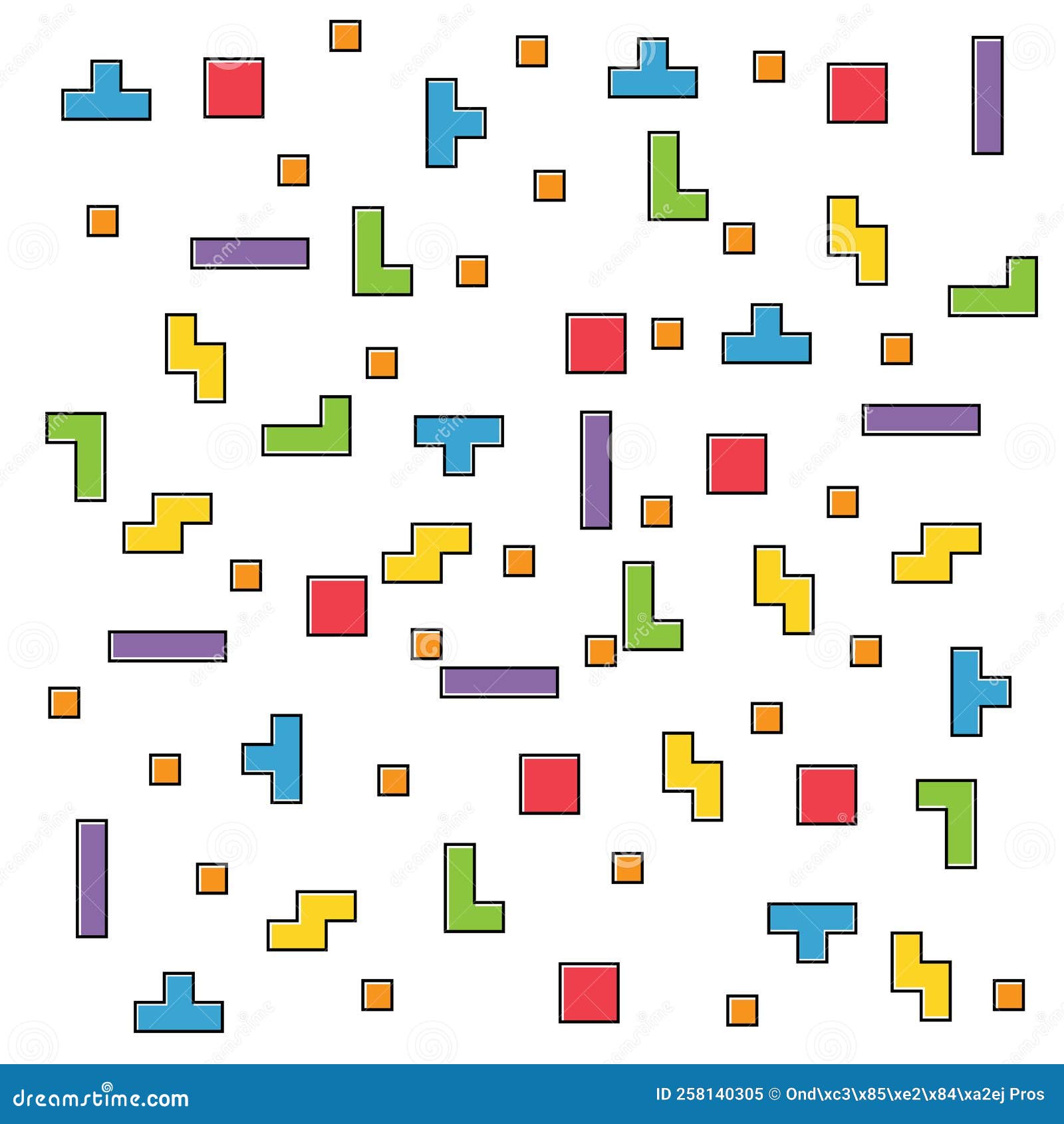 Color Pixel Design Pattern, Puzzle Style Pattern , Logic Fun Game ...