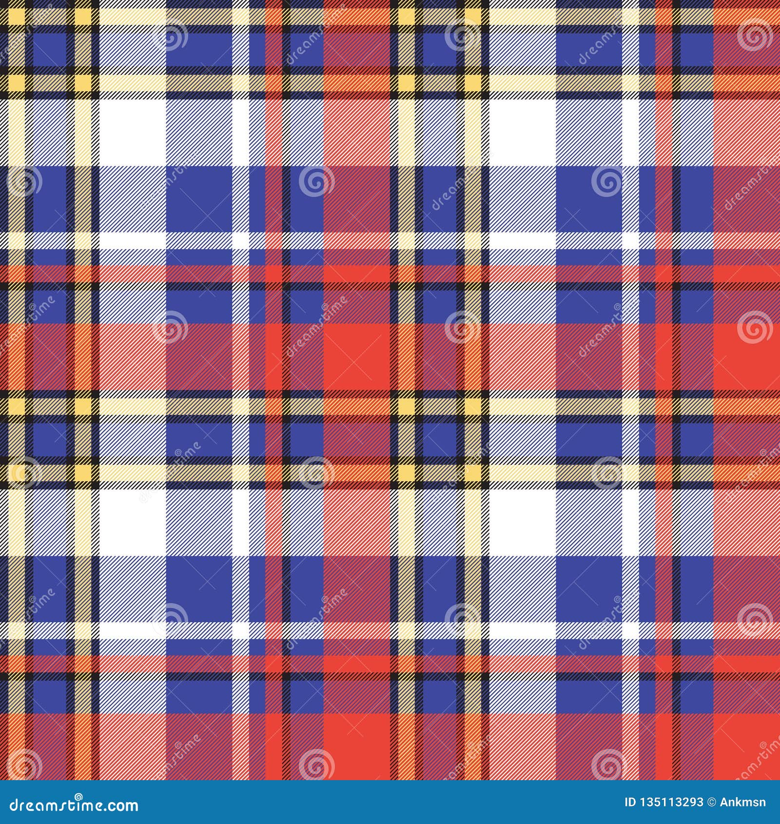 Color Plaid Seamless Pattern Stock Vector - Illustration of design ...