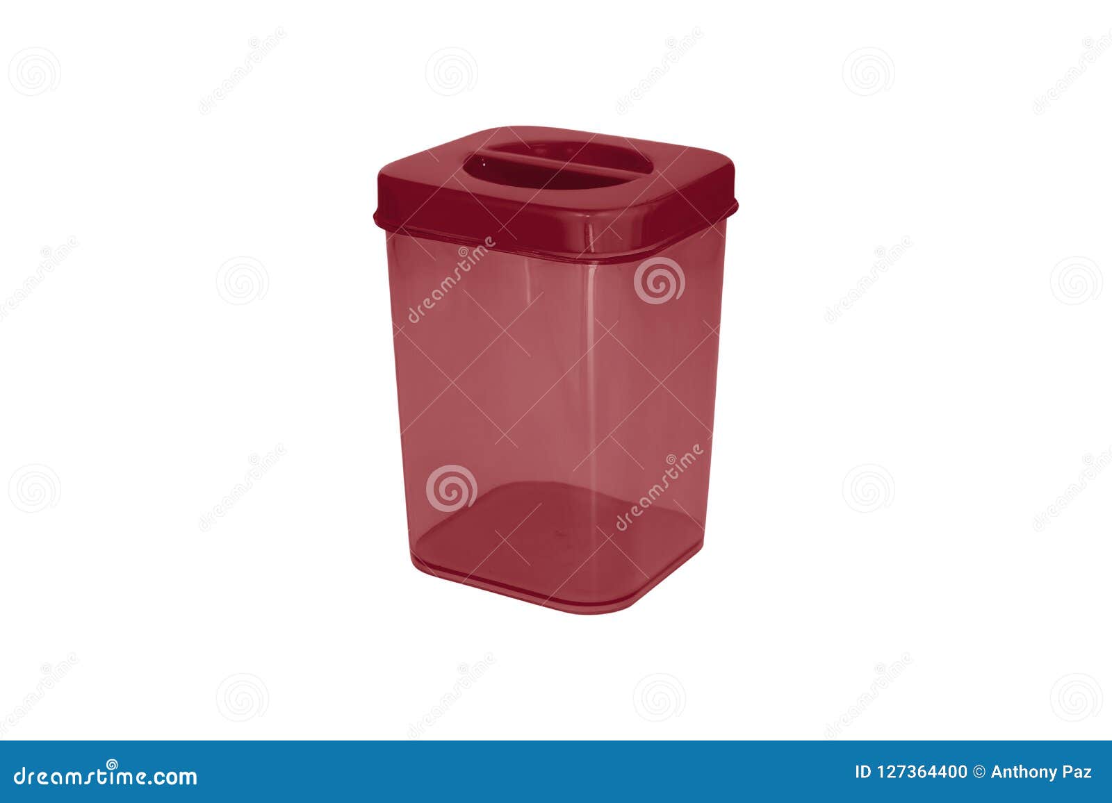 Color Plastic Container on White Stock Photo - Image of white, object ...