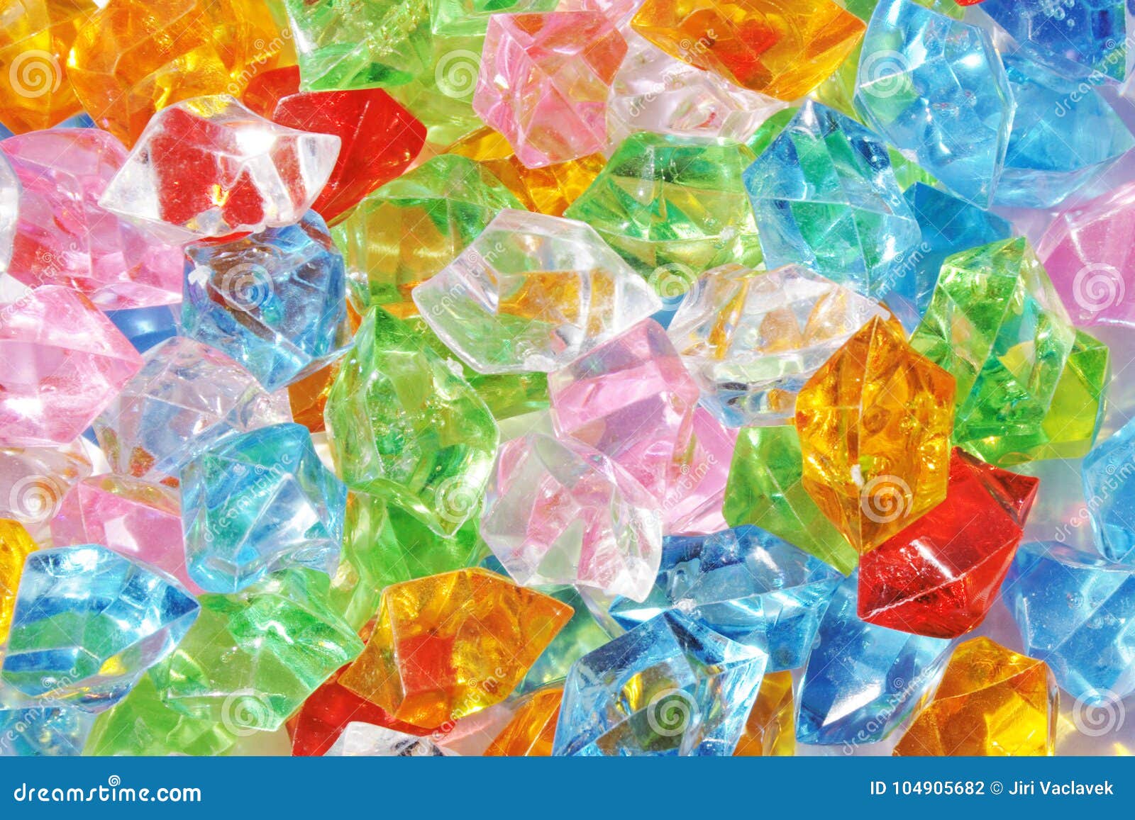 Color plastic diamonds stock photo. Image of trillion - 104905682
