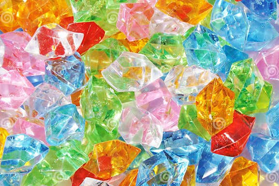 Color plastic diamonds stock photo. Image of trillion - 104905682