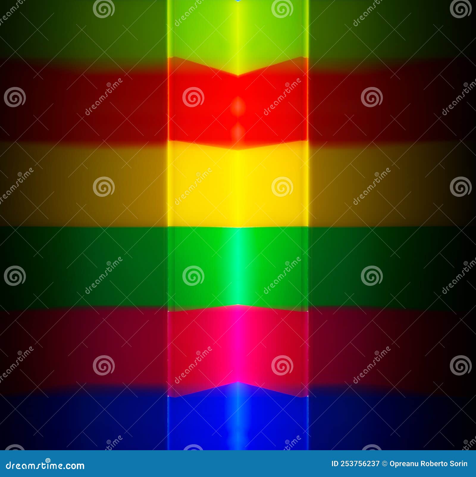 Color Plastic Shape Plexiglas Backlit with LEDs Stock Image - Image of ...