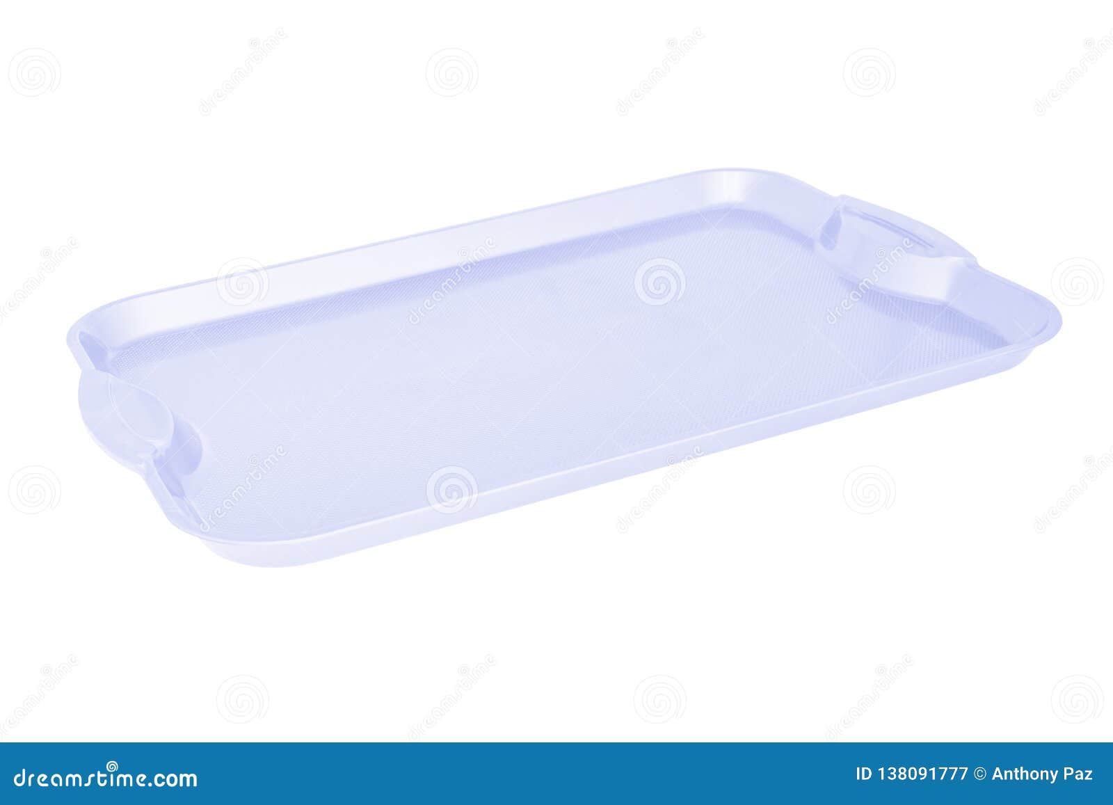 Color Plastic Tray Salver Isoleted on White Stock Image - Image of ...